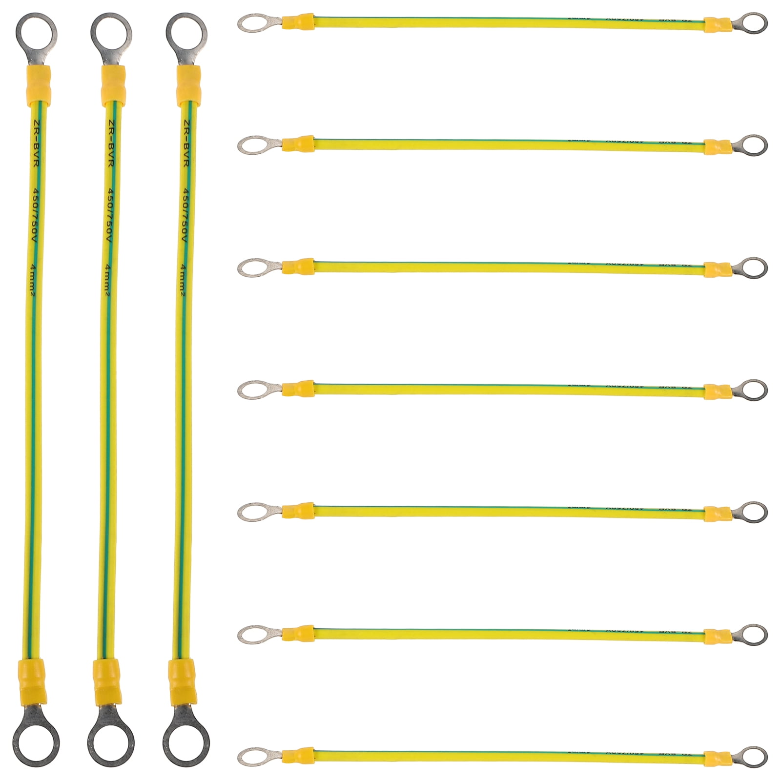 Worgeous Hemoton 10pcs Battery Cables Ground Strap Copper Wire Lead ...