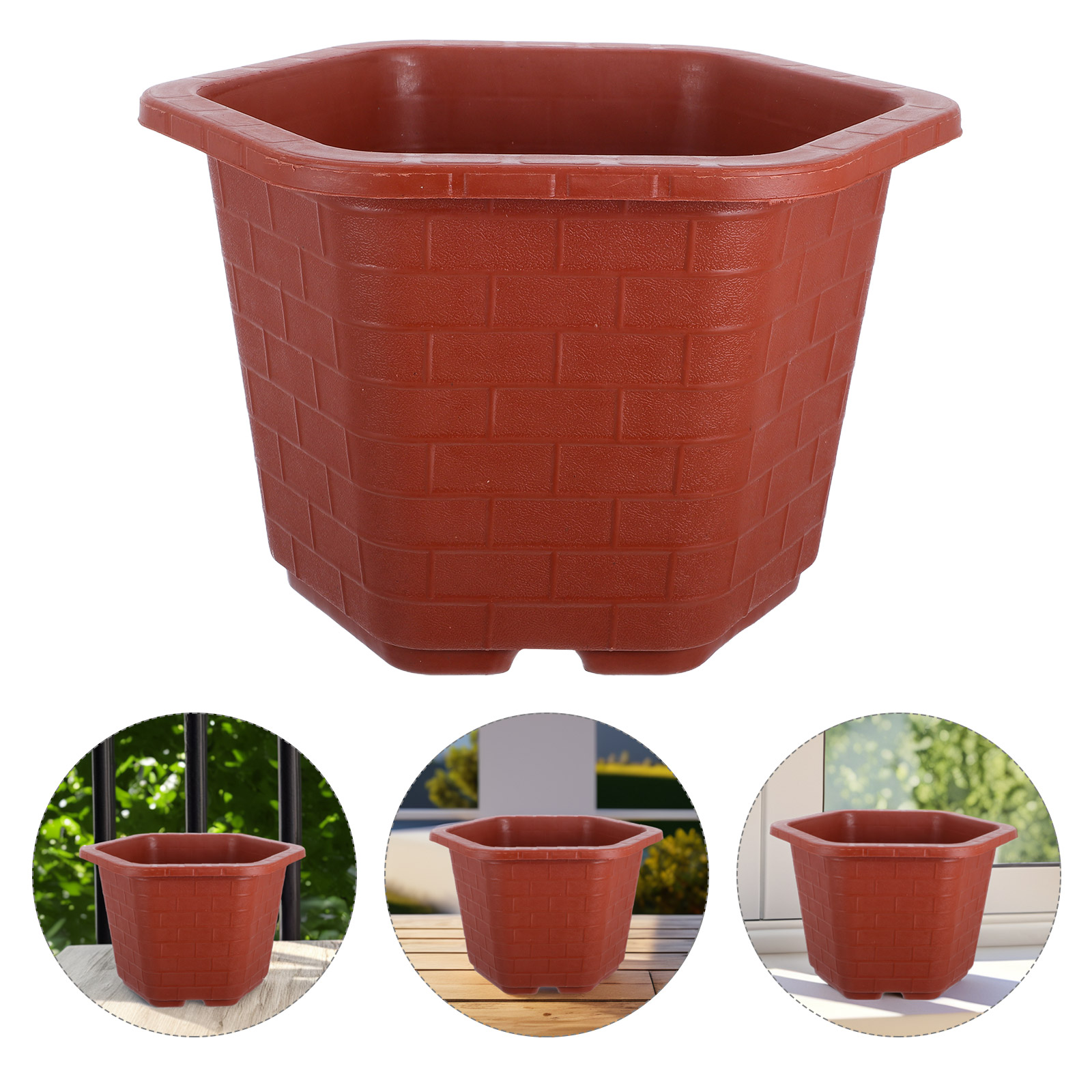 Worgeous Hexagonal Flower Pot Plastic Plant Pot Tall Orchid Nursery ...
