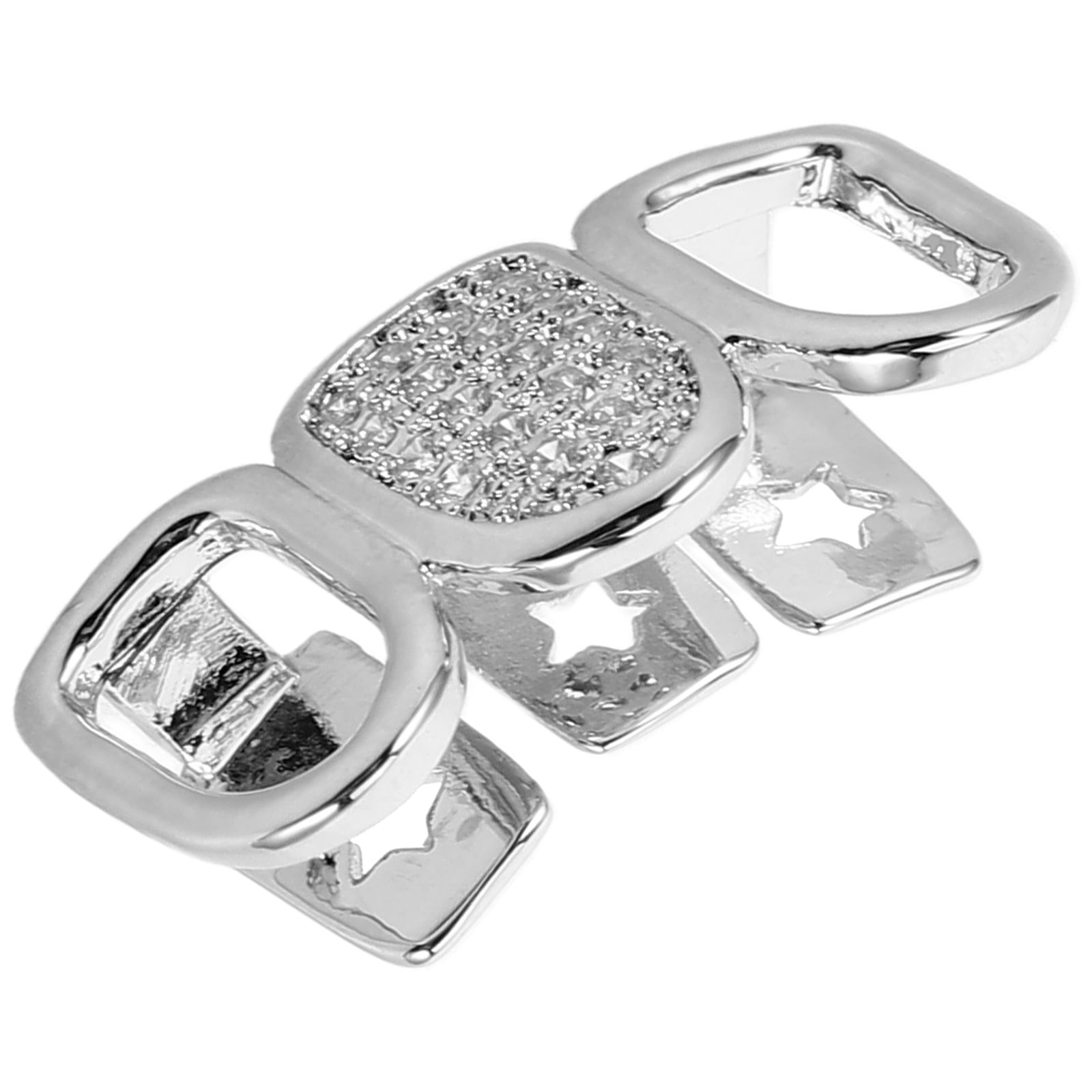 Worgeous Hip Hop Teeth Grill Caps For Men Women Silver Rapper Mouth ...