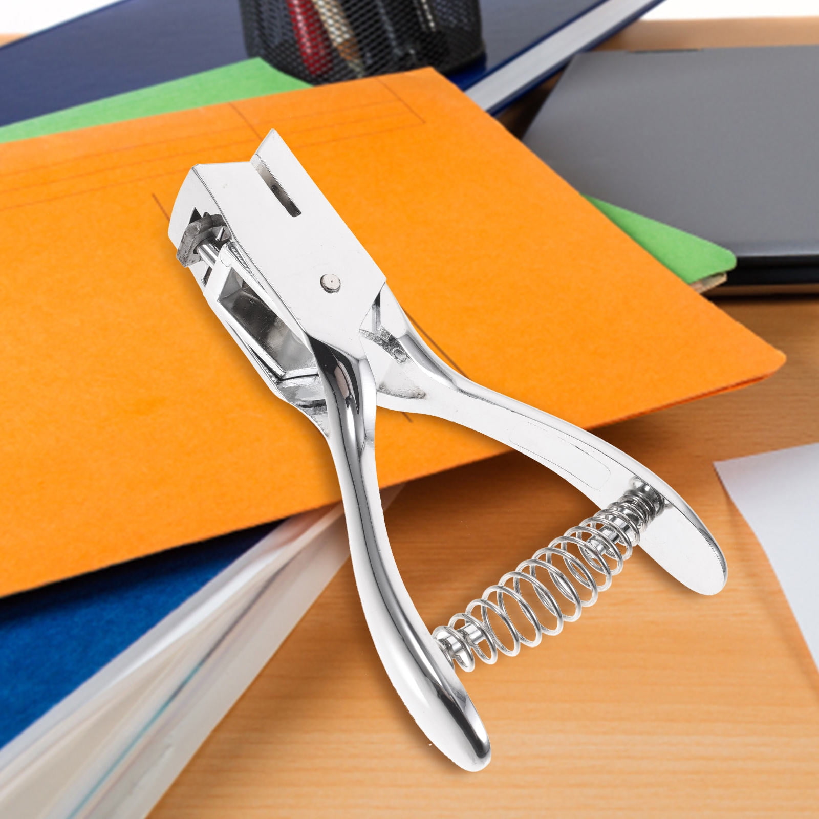 Worgeous Portable Paper Punch Silver Metal 1Set 5.5x3.1x1.2In - Walmart.com