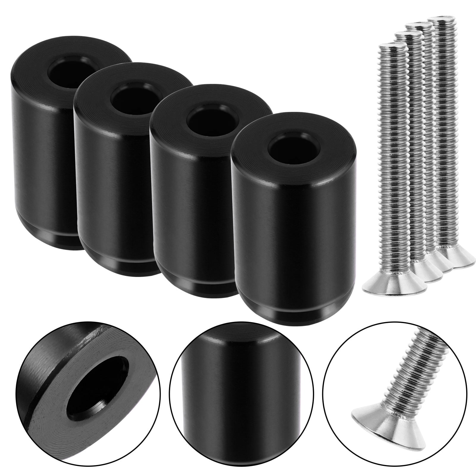 Worgeous Hood Spacer Riser 1 Set Black Square for Universal Hood ...
