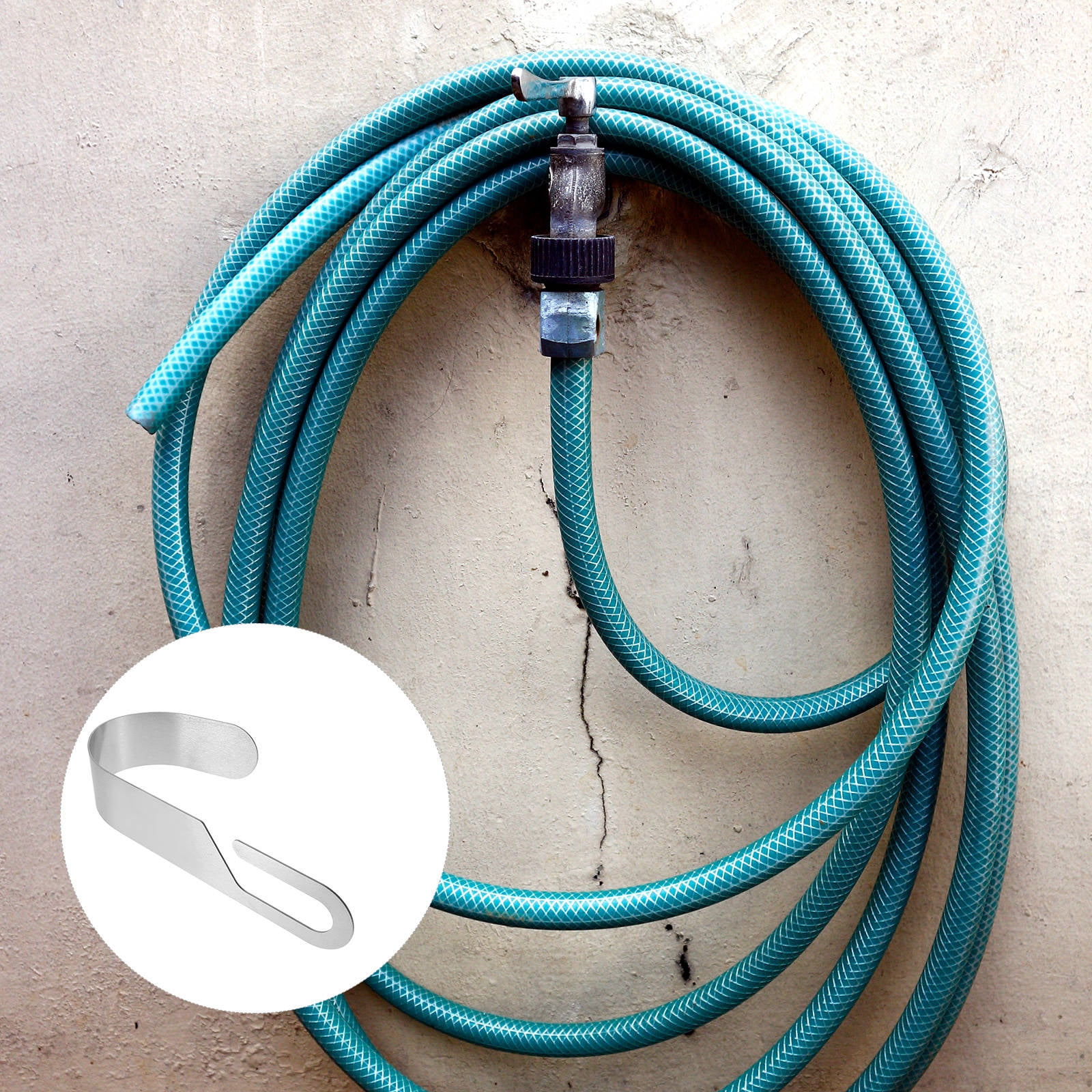 Worgeous Garden Hose Organizer Metal Hose Stand Silver 1Pack - Walmart.com