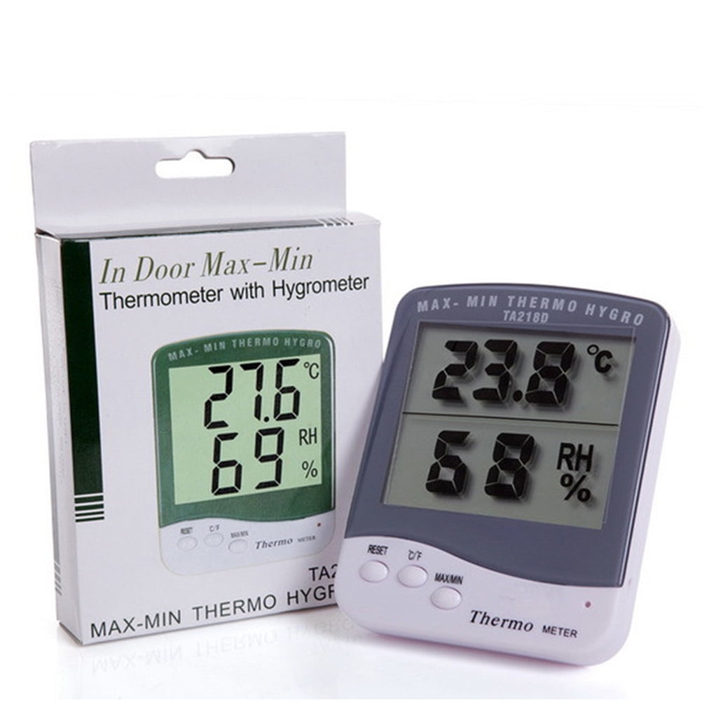 Worgeous 大屏温湿度计 Hydrometer Temperature Gauge Moisture Humidity White ...