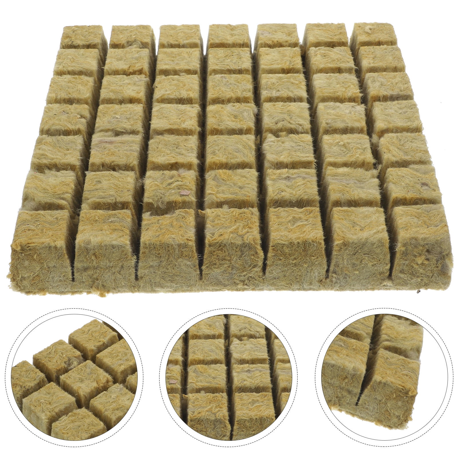 FRCOLOR Mineral Wool Hydroponic Grow Cubes for Home Plant Nursery Ideal ...