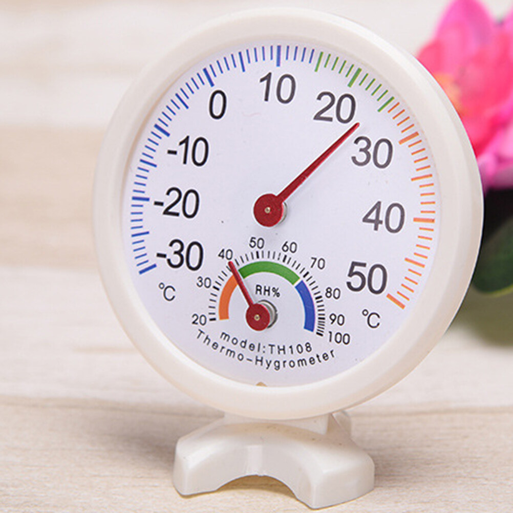 Worgeous Hygrometer Room Temperature Thermometer White Easy-to-read ...