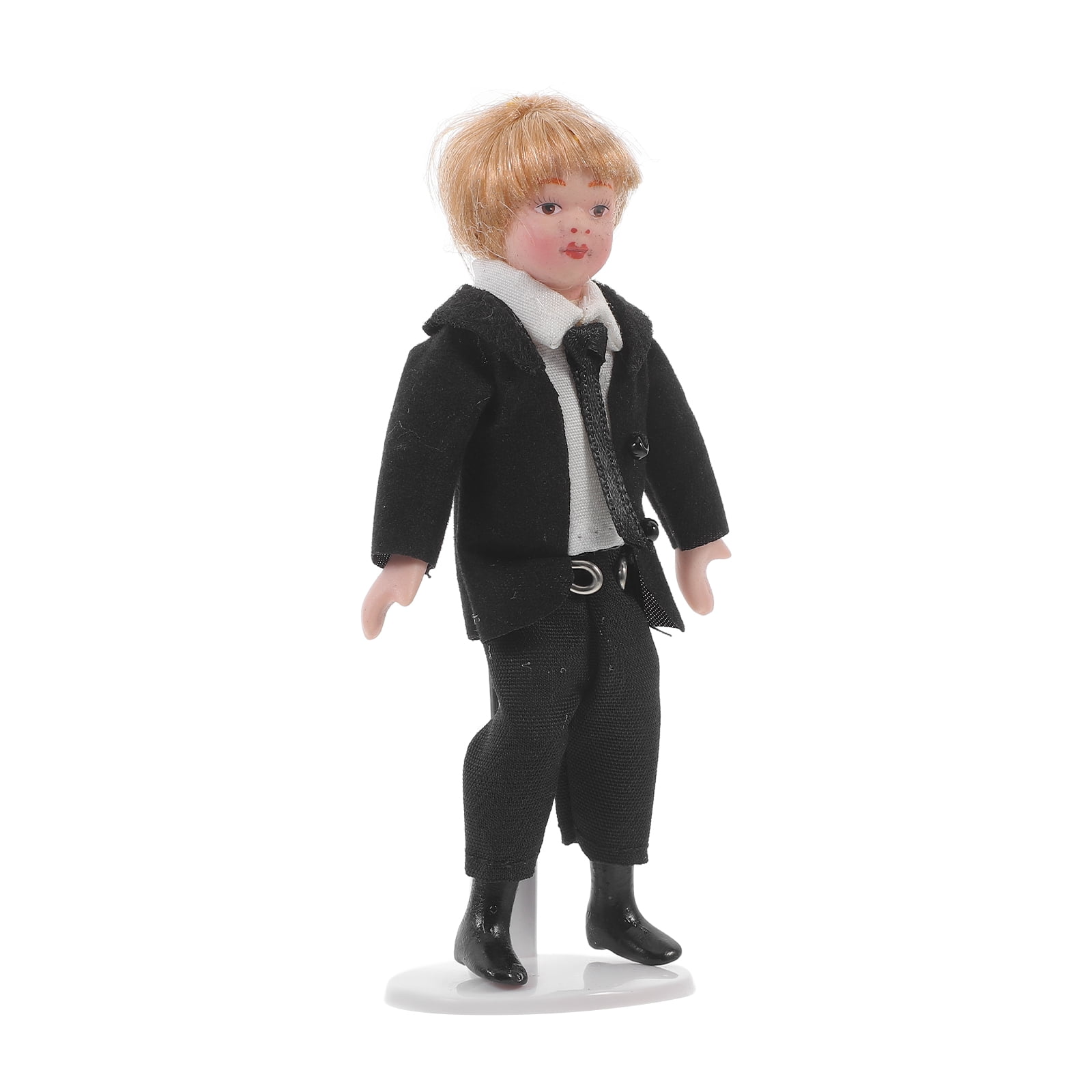 Worgeous Imitated Porcelain People Boy in Suit Figurine Miniature Scale ...