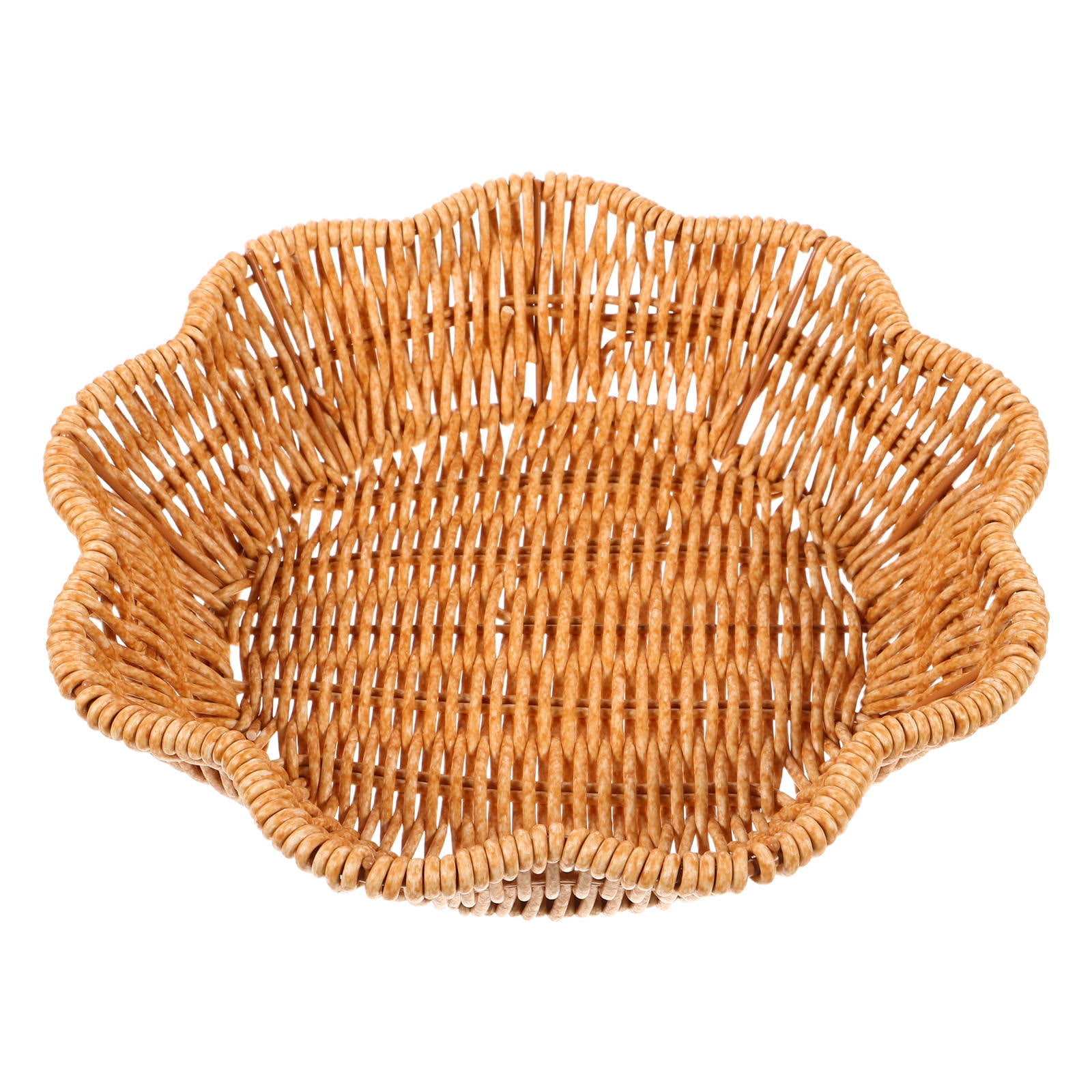 Worgeous Imitation Rattan Snack Basket for Bread and Fruits Decorative ...