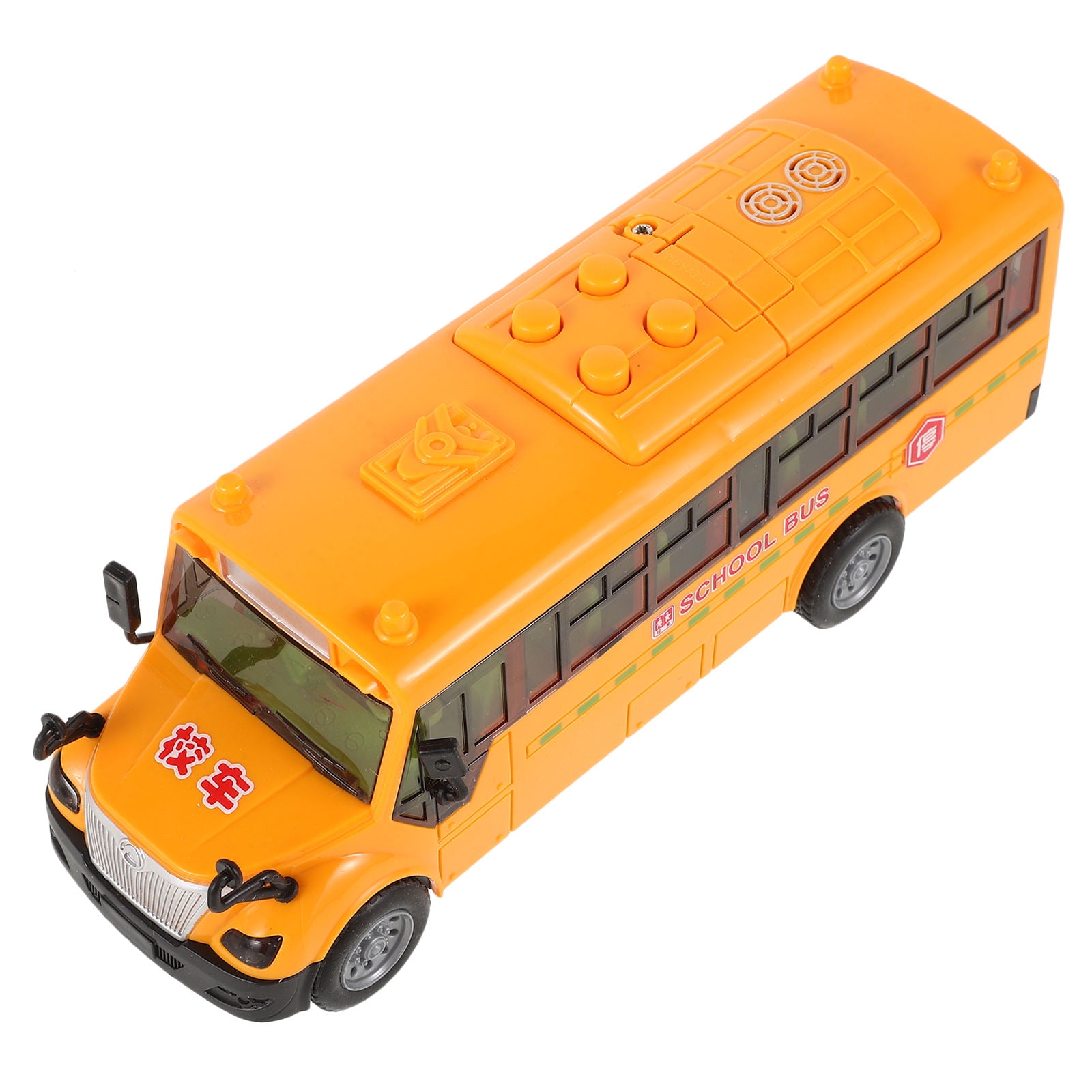 Worgeous Inertia School Bus Toy Kids Vehicle Model Children Inertia Car ...