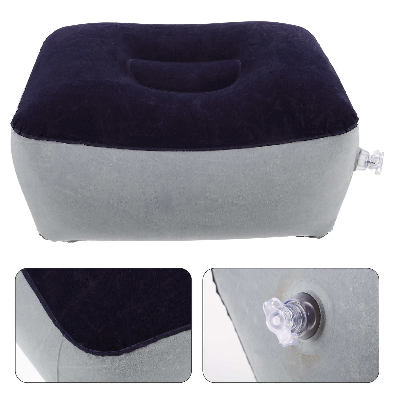 Worgeous Hemoton Inflatable Foot Rest Pillow Travel Foot Rest Cushions ...