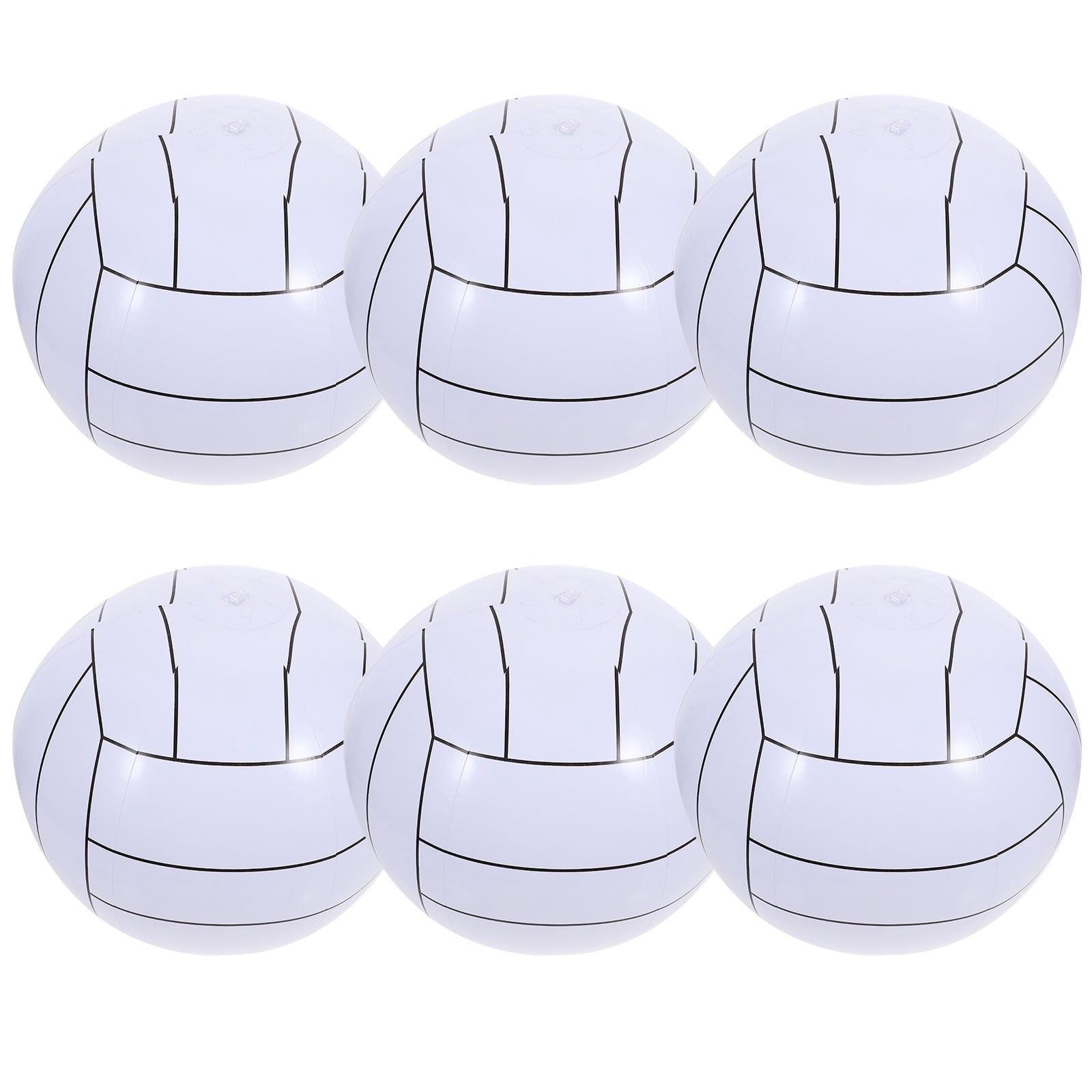 Worgeous Inflatable PVC Beach Balls for Playing White Set of 1 ...