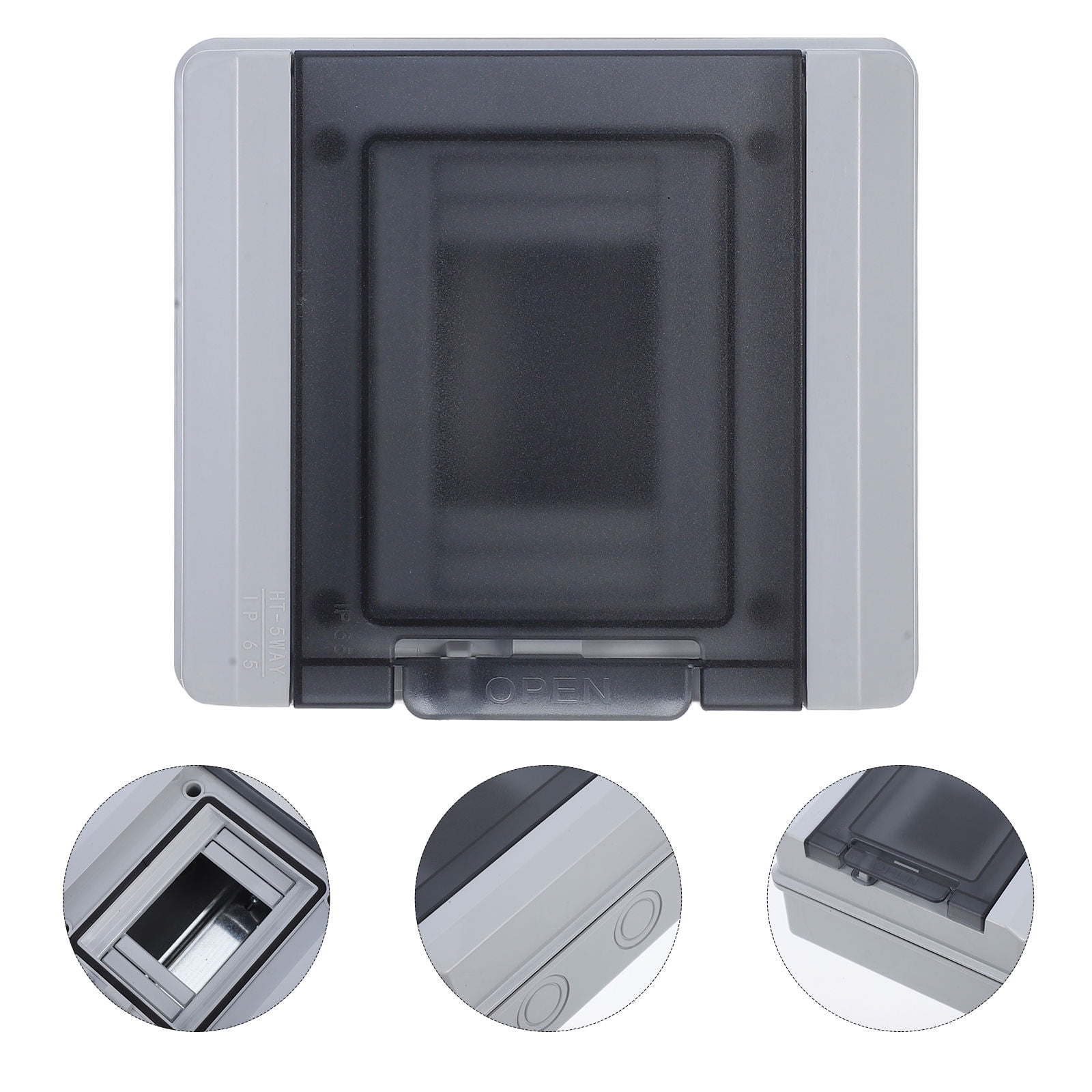 Worgeous Ip65 Waterproof Outdoor Power Distribution Box Abs Material ...