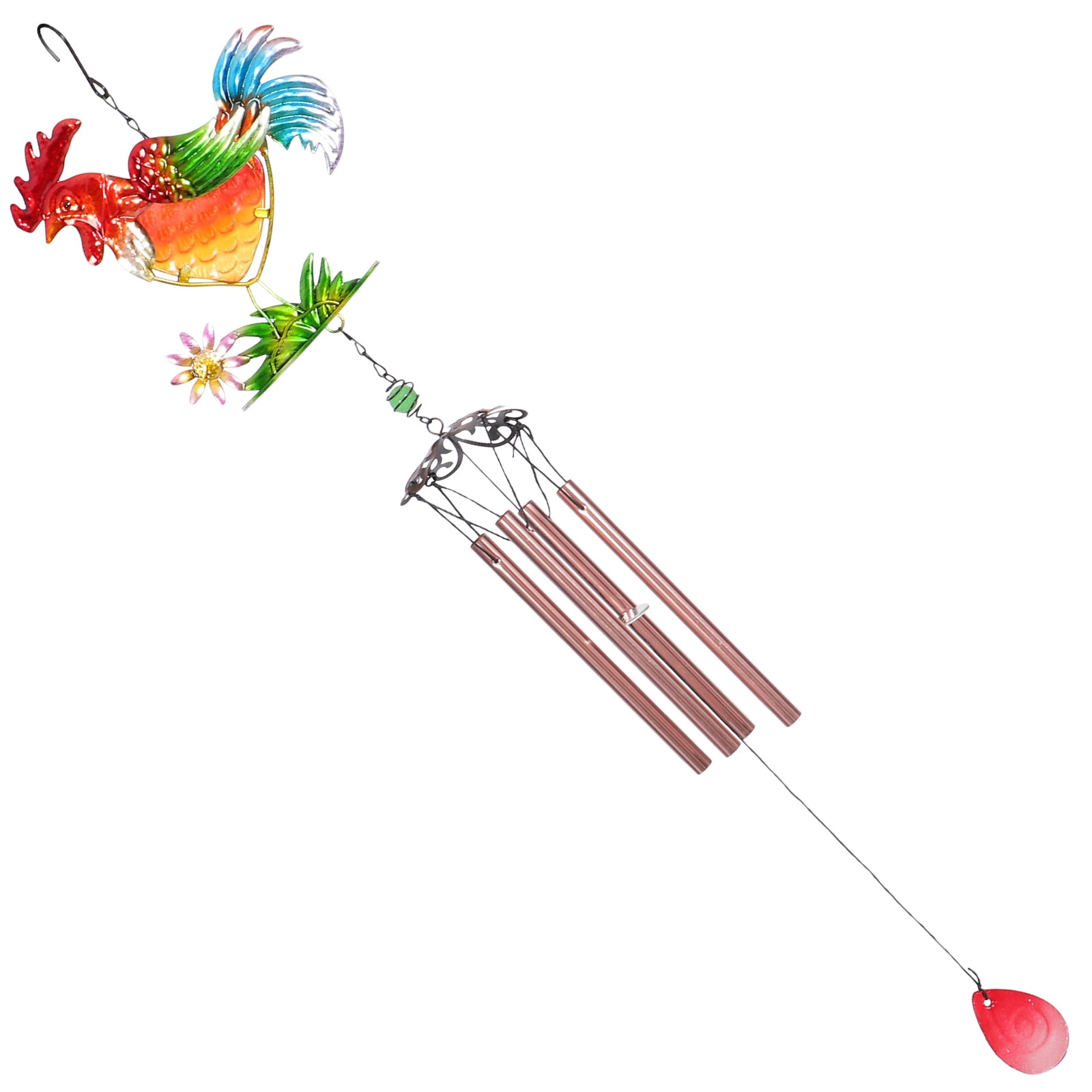 Worgeous Iron Wind Chime with Rooster Design for Home Decoration Makes ...