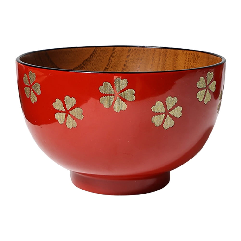Worgeous Japanese Wooden Rice Bowl Patient-friendly Tableware - Walmart.com
