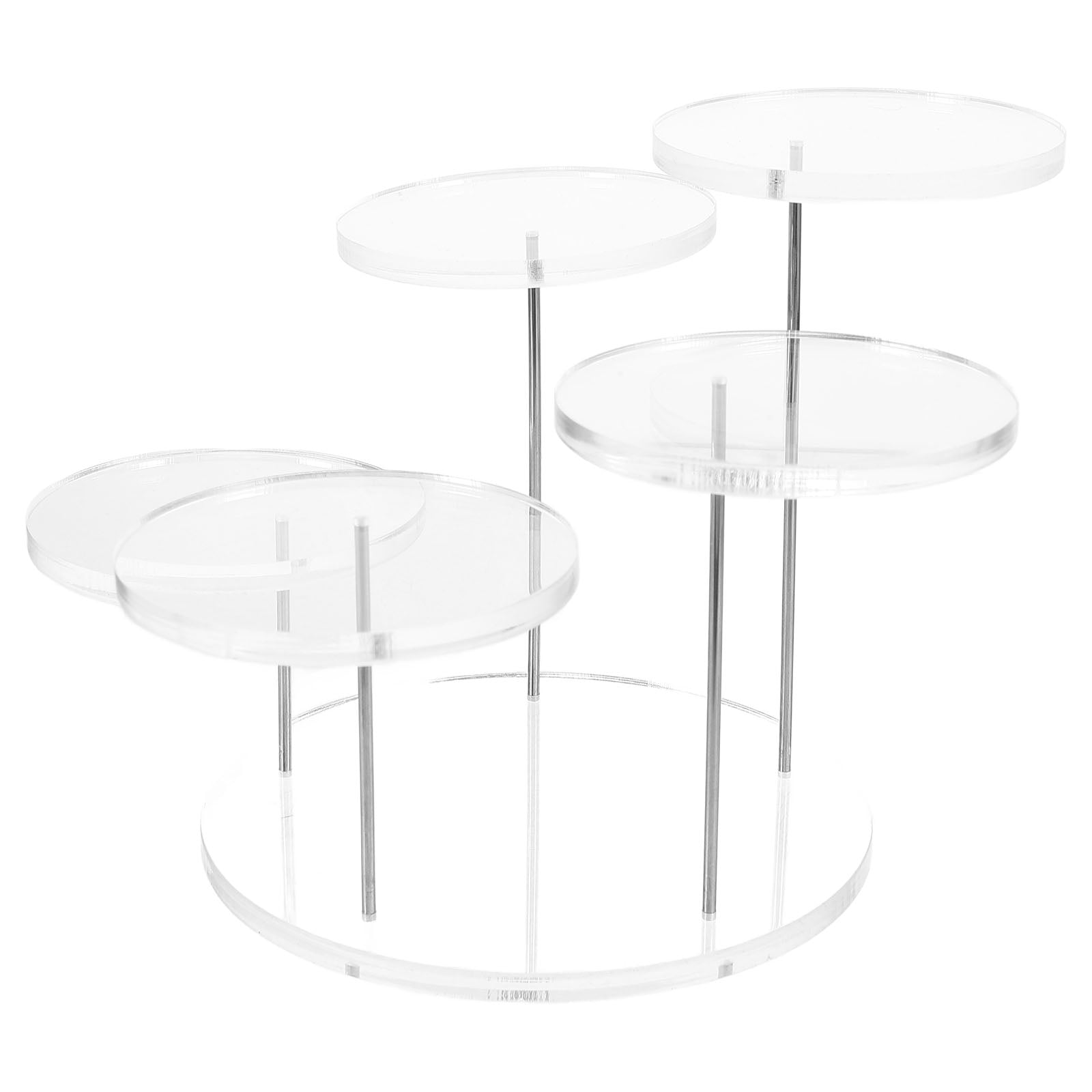 Worgeous Jewelry Stand Pedestal Riser Stand Clear Round Riser Stand ...