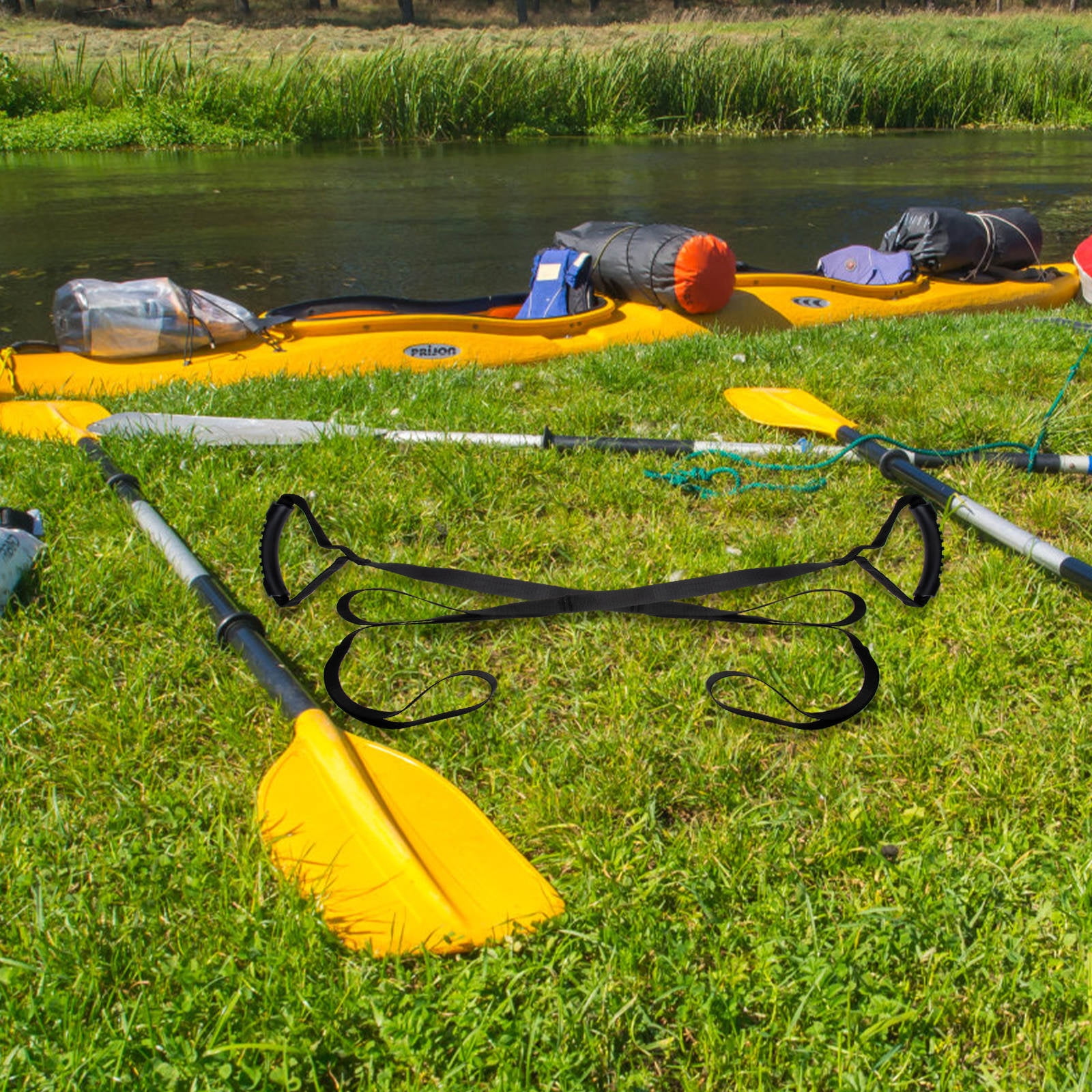 Worgeous Kayak Auxiliary Belt Pull Strap Stand up Assist Kayaks Straps ...