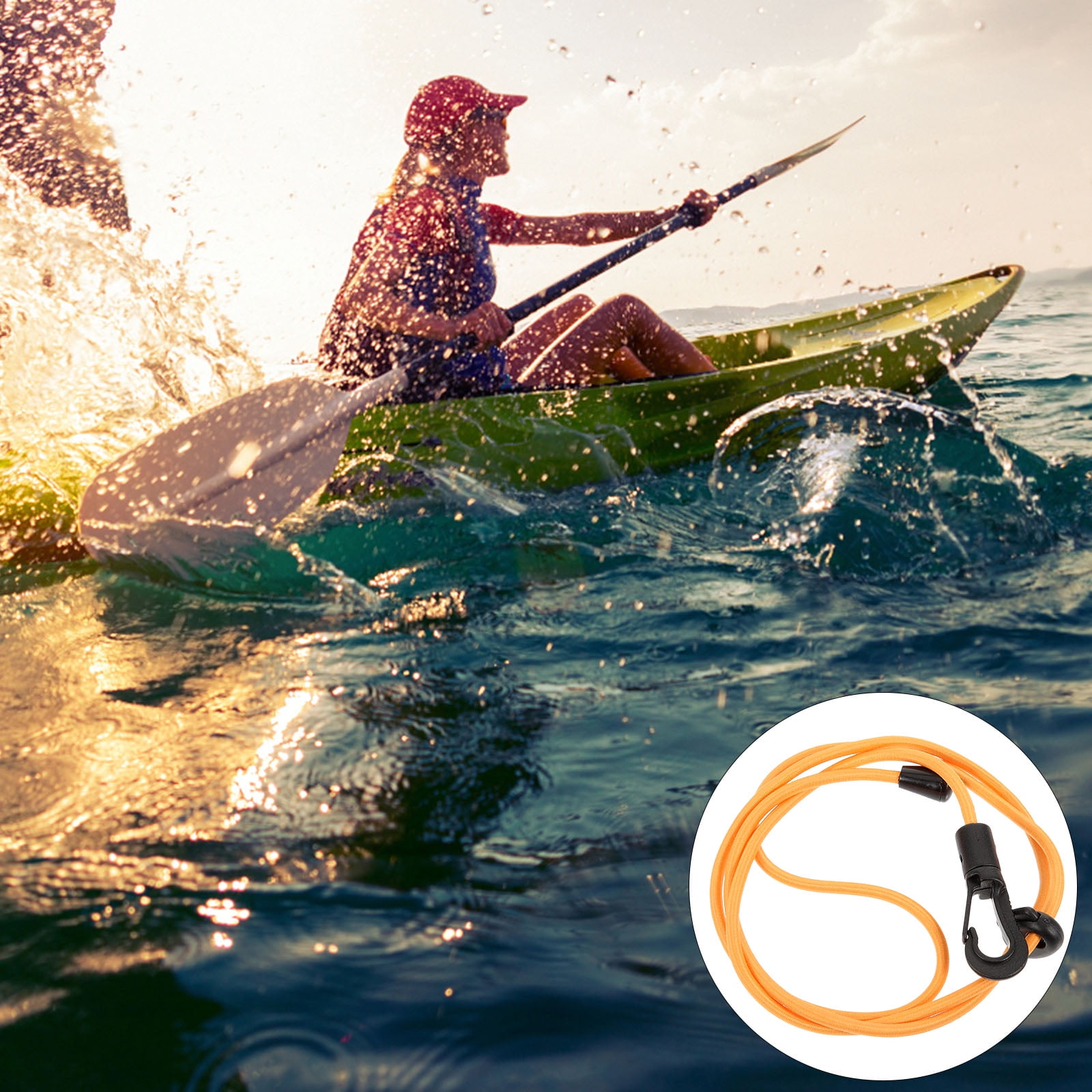 Worgeous Kayak Paddle Tie Leash Safety Lanyard Strap Paddle Anti-lost ...