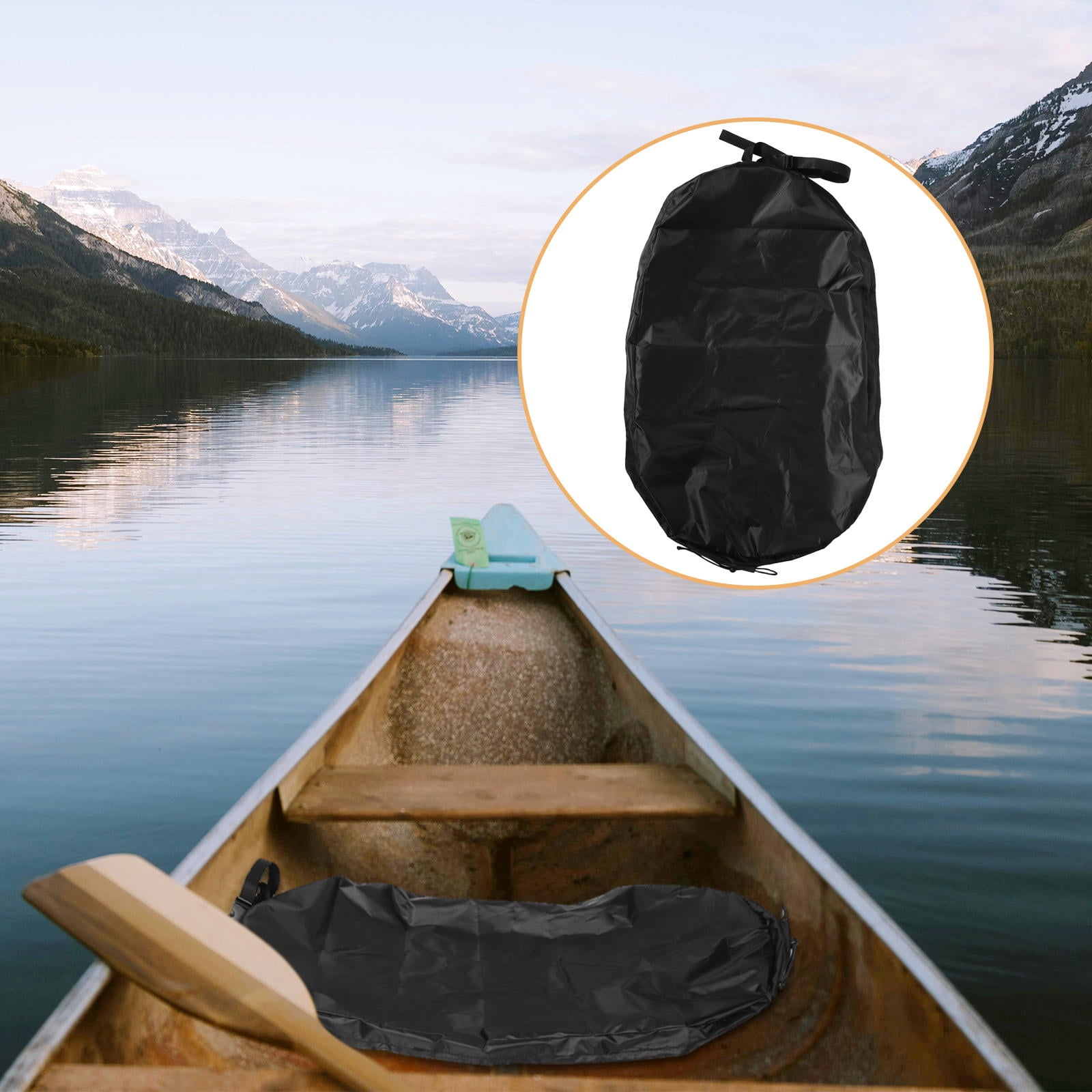 Worgeous Canoe Cover Black 1Set 34.58X24.37X0.20in - Walmart.com