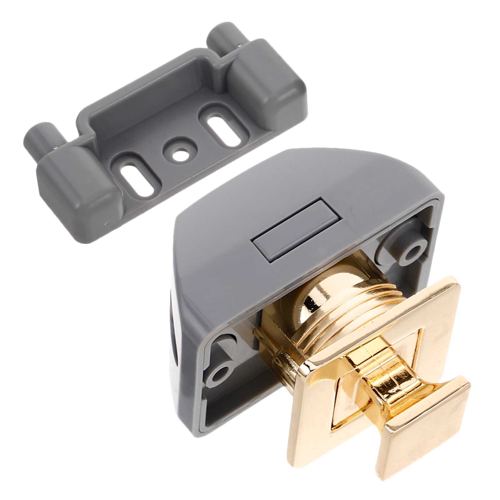 Worgeous Keyless Rv Push Cabinet Locks, Metal Push Button Camper Knob ...