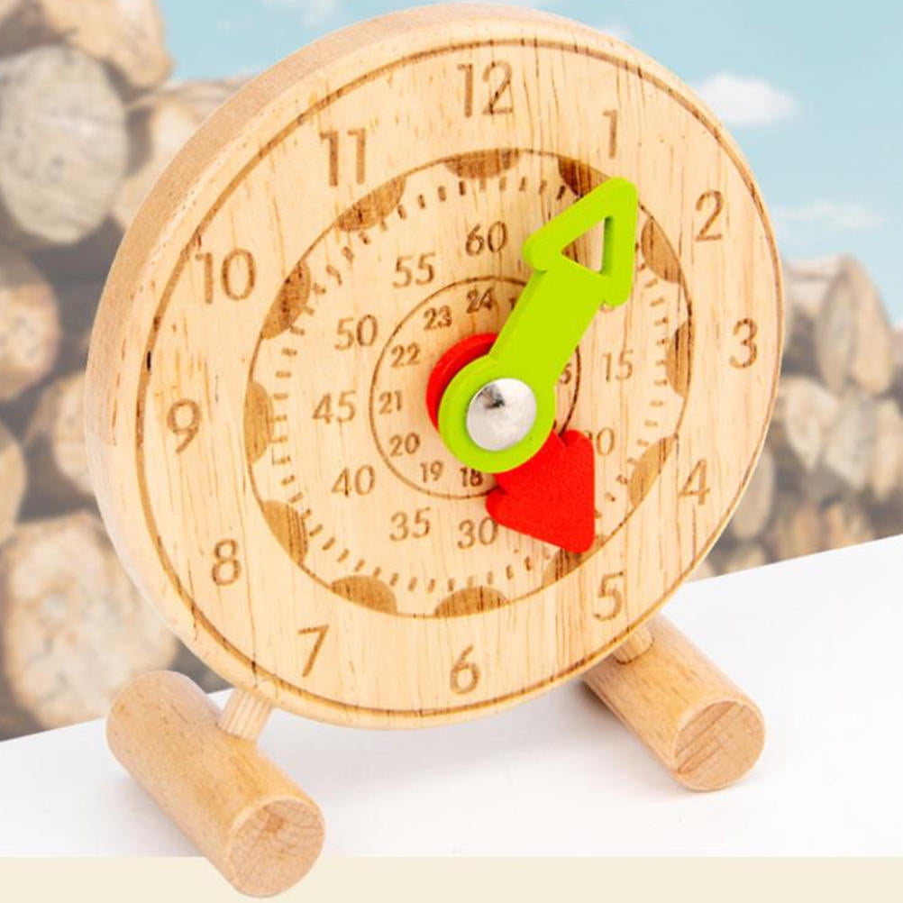 Worgeous Kids Educational Toy Khaki Plastic Clock Blocks for Teaching ...