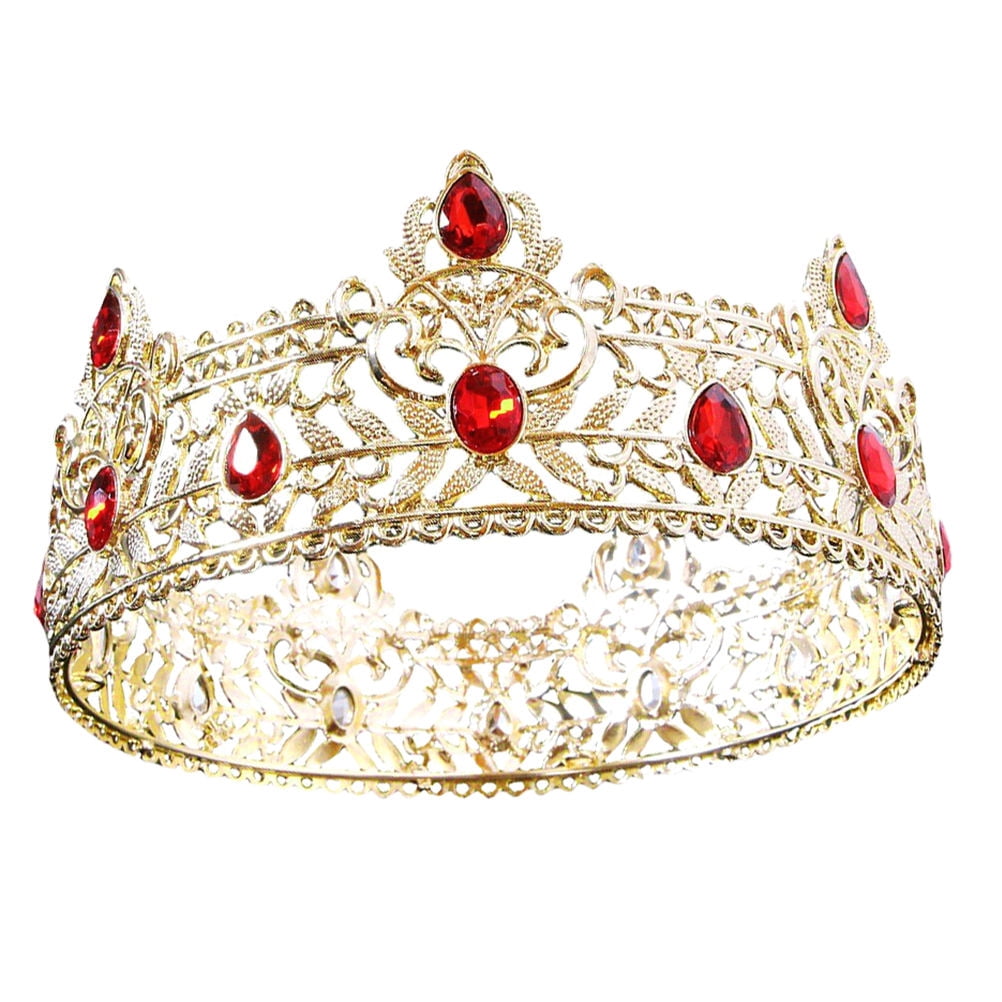 Worgeous King Crown For Men Vintage Cosplay King Crown Party Stage ...
