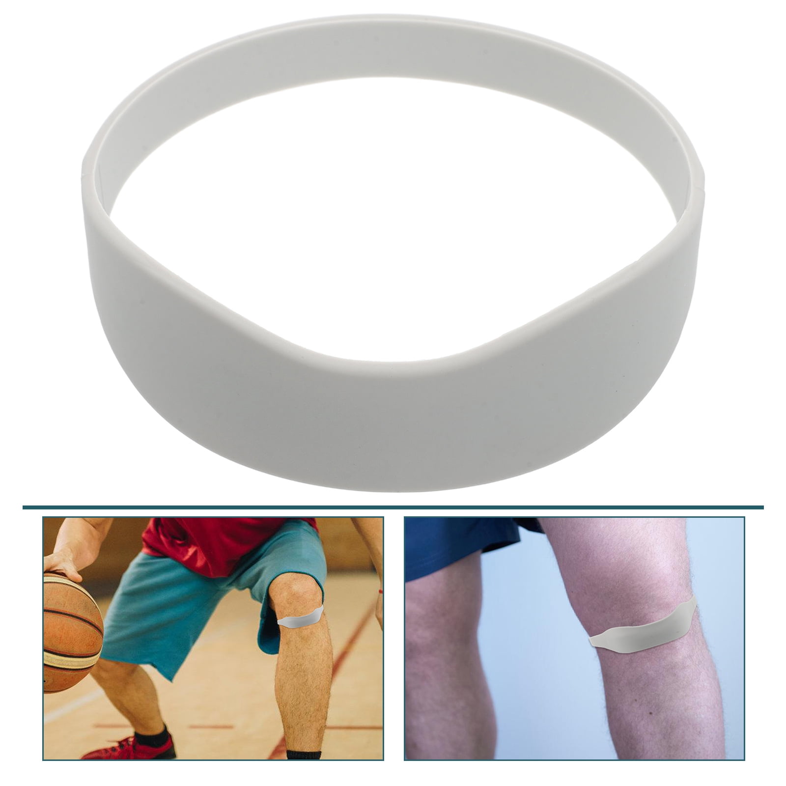 WHAMVOX Silicone Knee Brace for Sports with Patella Strap Design and ...