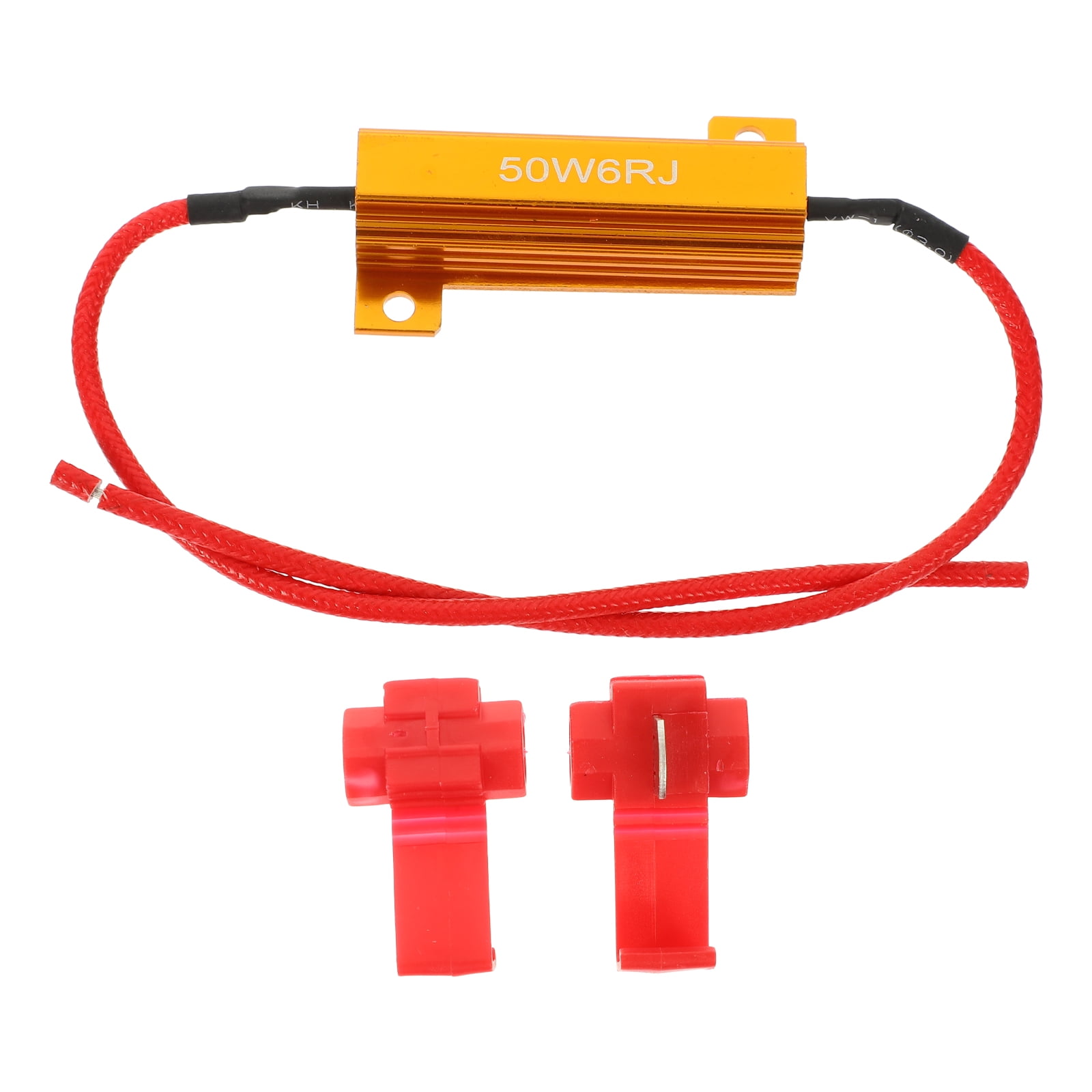 Worgeous LED Load Resistor Turn Signal Air Hose Connector Handle Golden ...