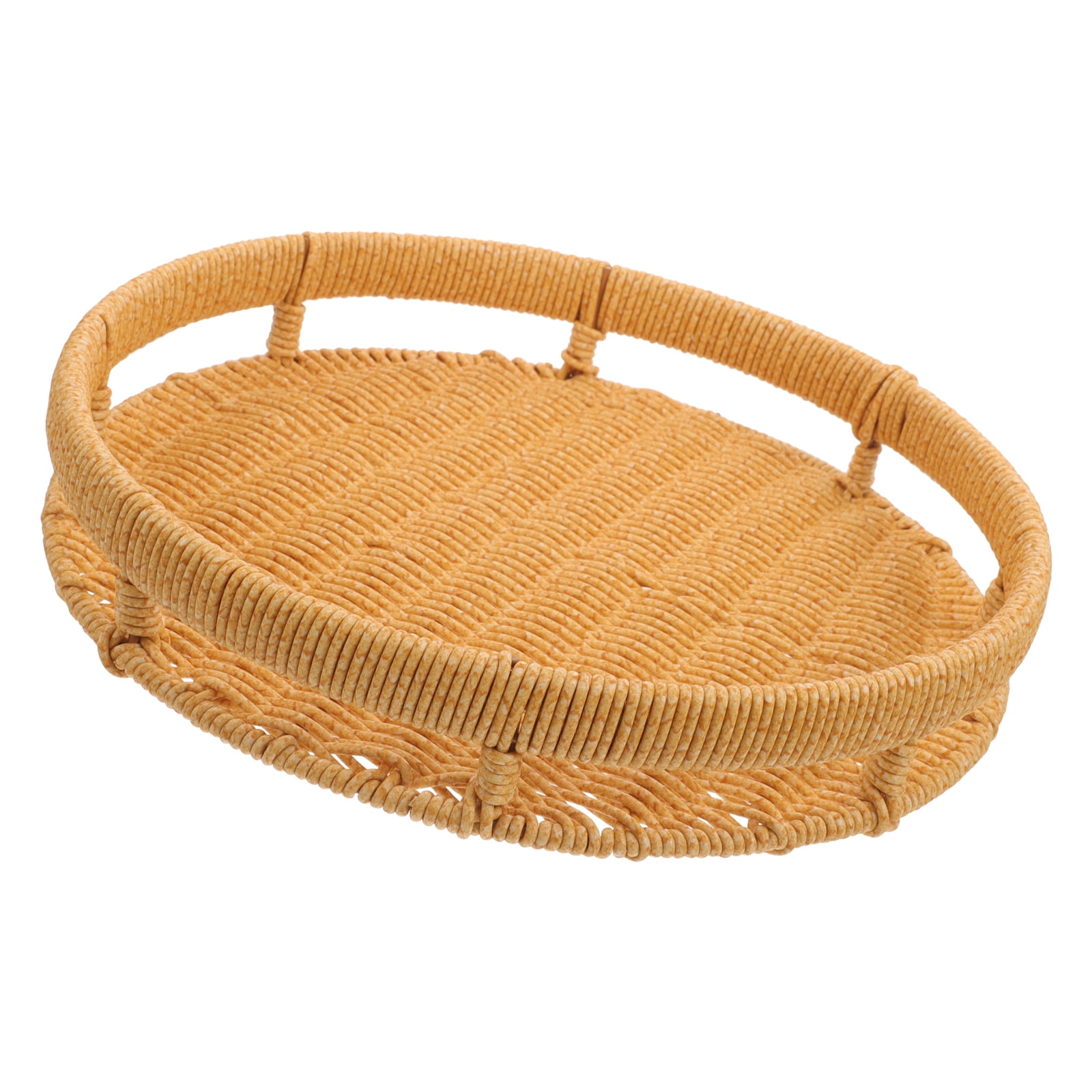 Worgeous Large Wicker Basket with Lid Rattan Woven Tray Baby - Walmart.com