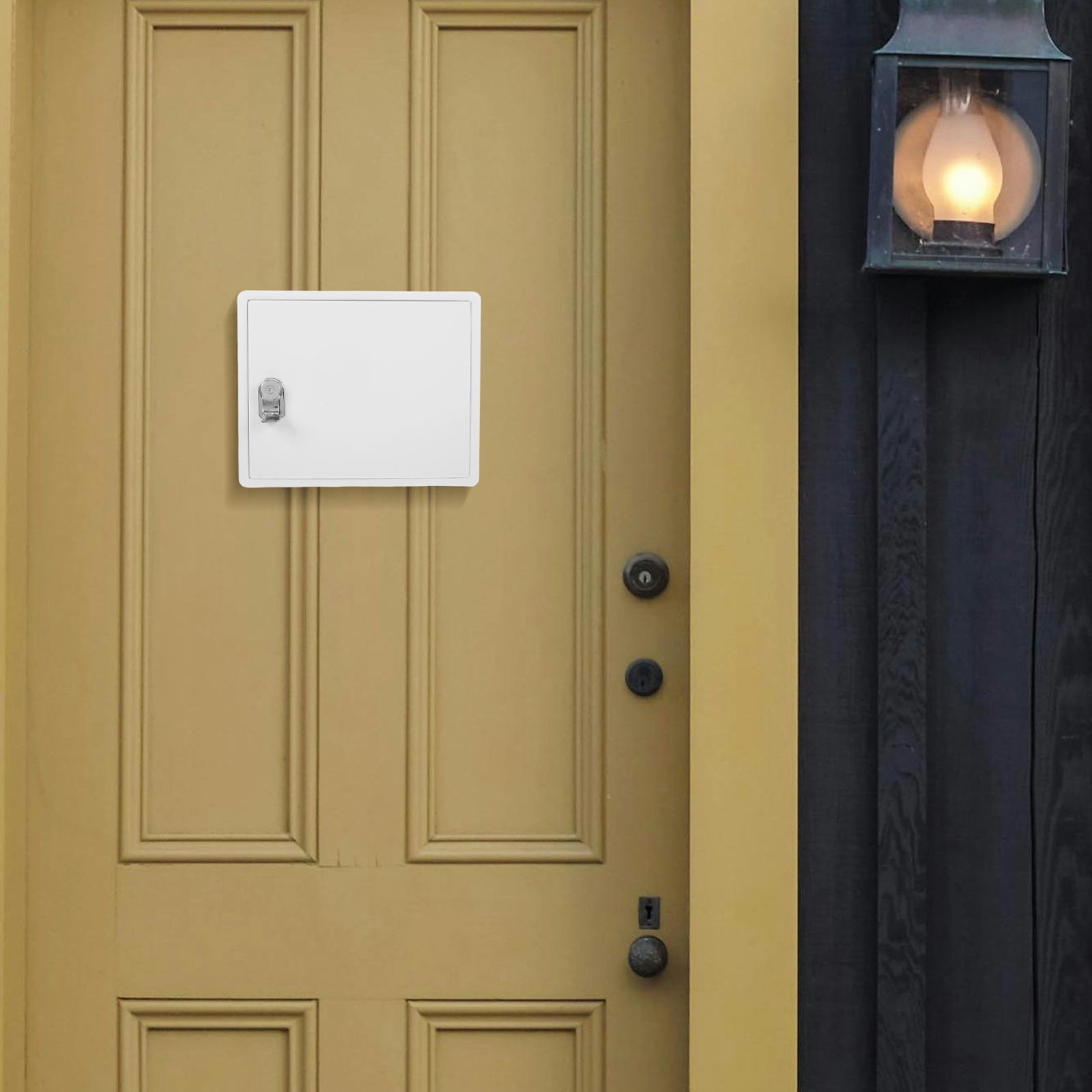 Worgeous Lockable Wall Hanging Milk Box Wall Mounted Milk Holder Milk ...