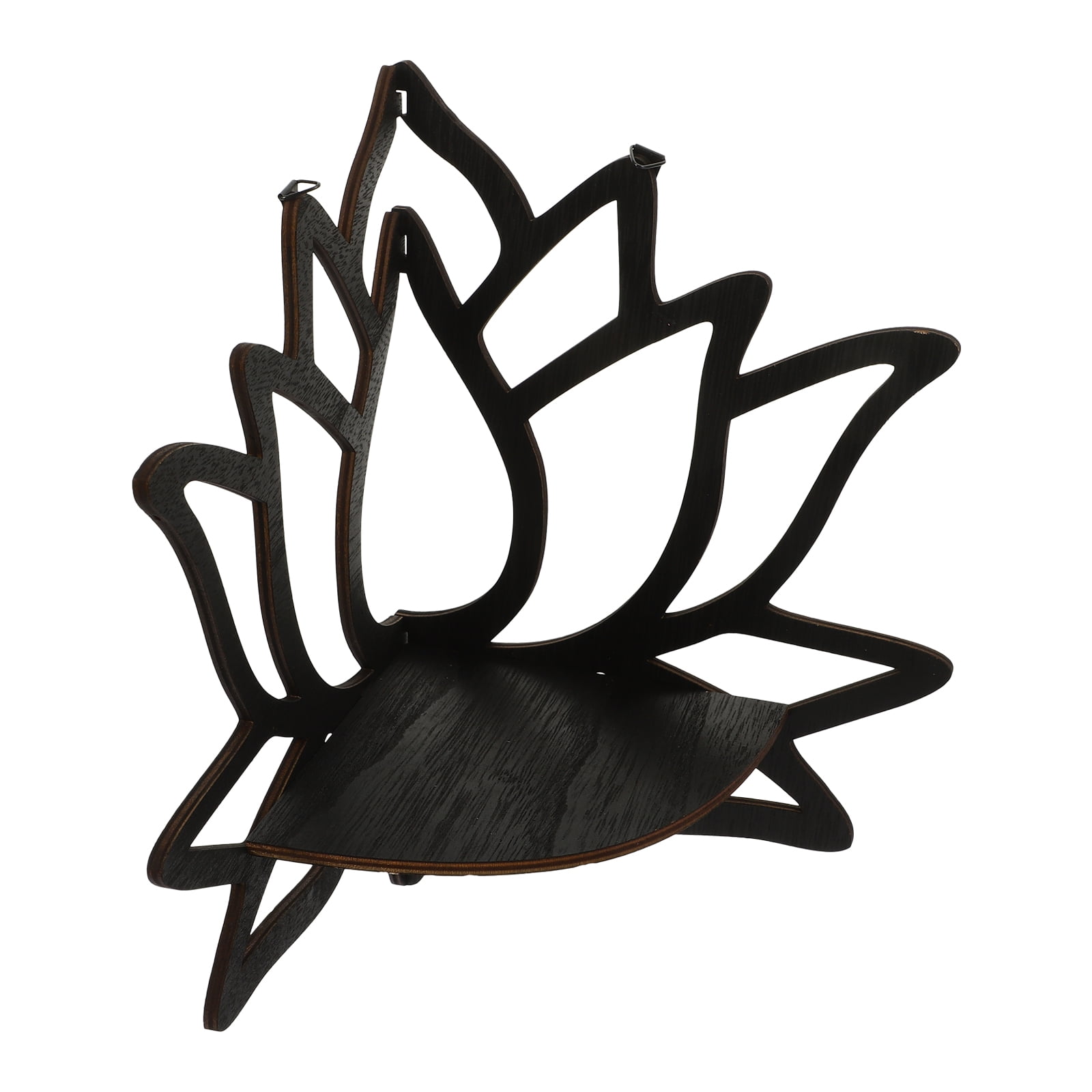 Worgeous Lotus Corner Shelf Wall Floating Shelf Wood Wall Mounting ...