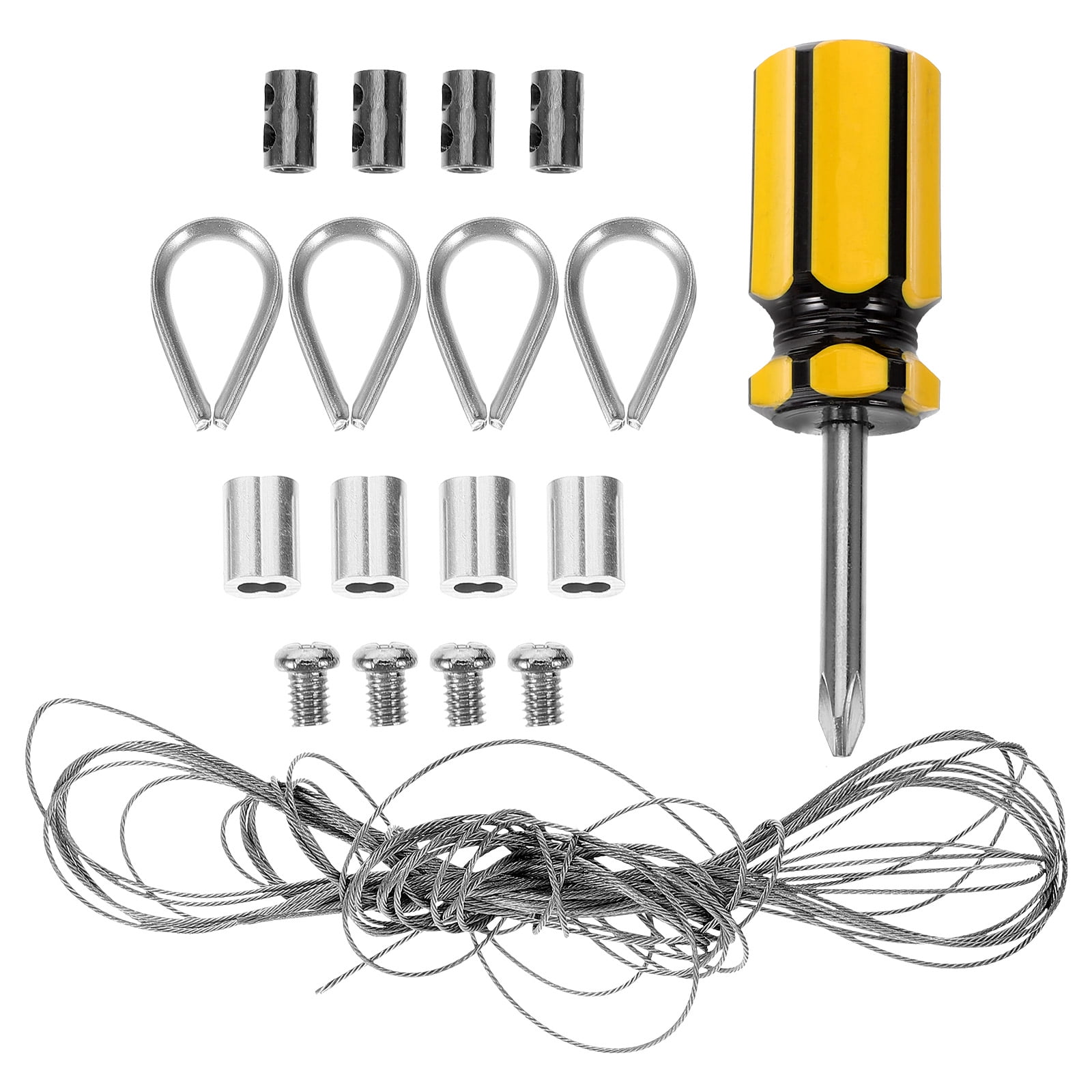 Worgeous Lyre Folders Trumpet Silver Wire Rope Cable Cover - Walmart.com