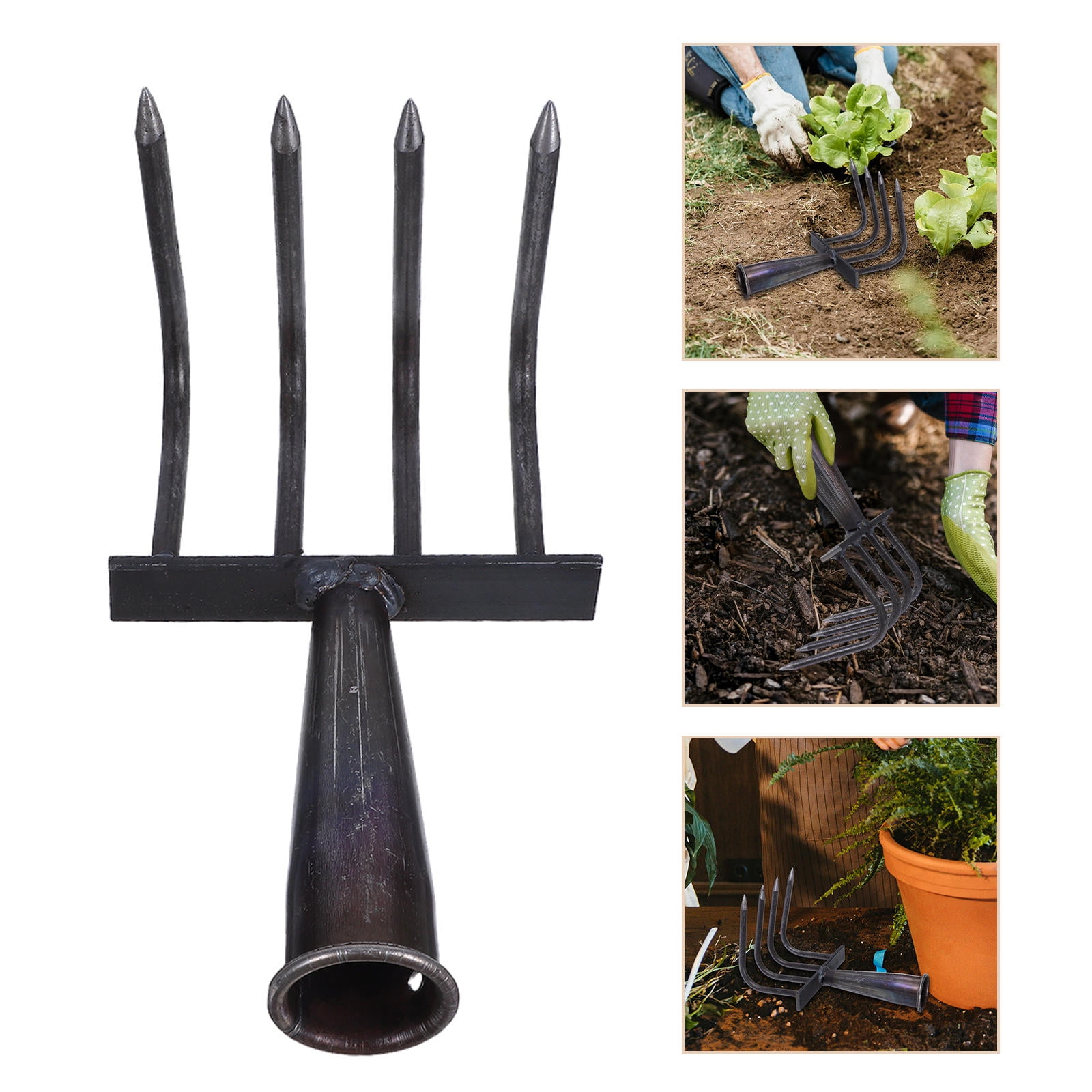 Worgeous MLINS Garden Rake Head Lawn Leaf Replacement Head for Cleaning ...