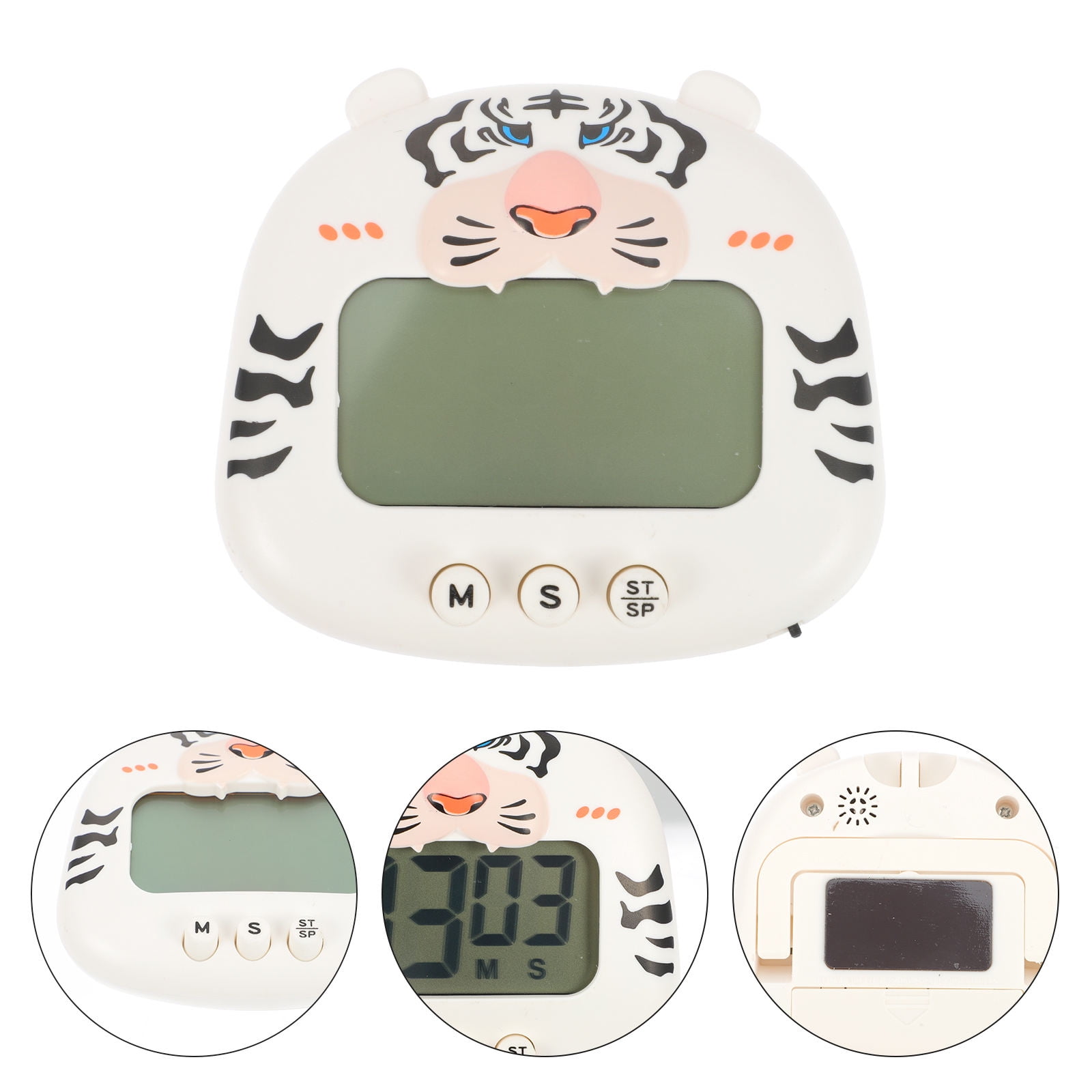 Worgeous Magnetic Digital Timer for Home ABS Kitchen Timer with Bold Numbers Counts 99 - Walmart.com