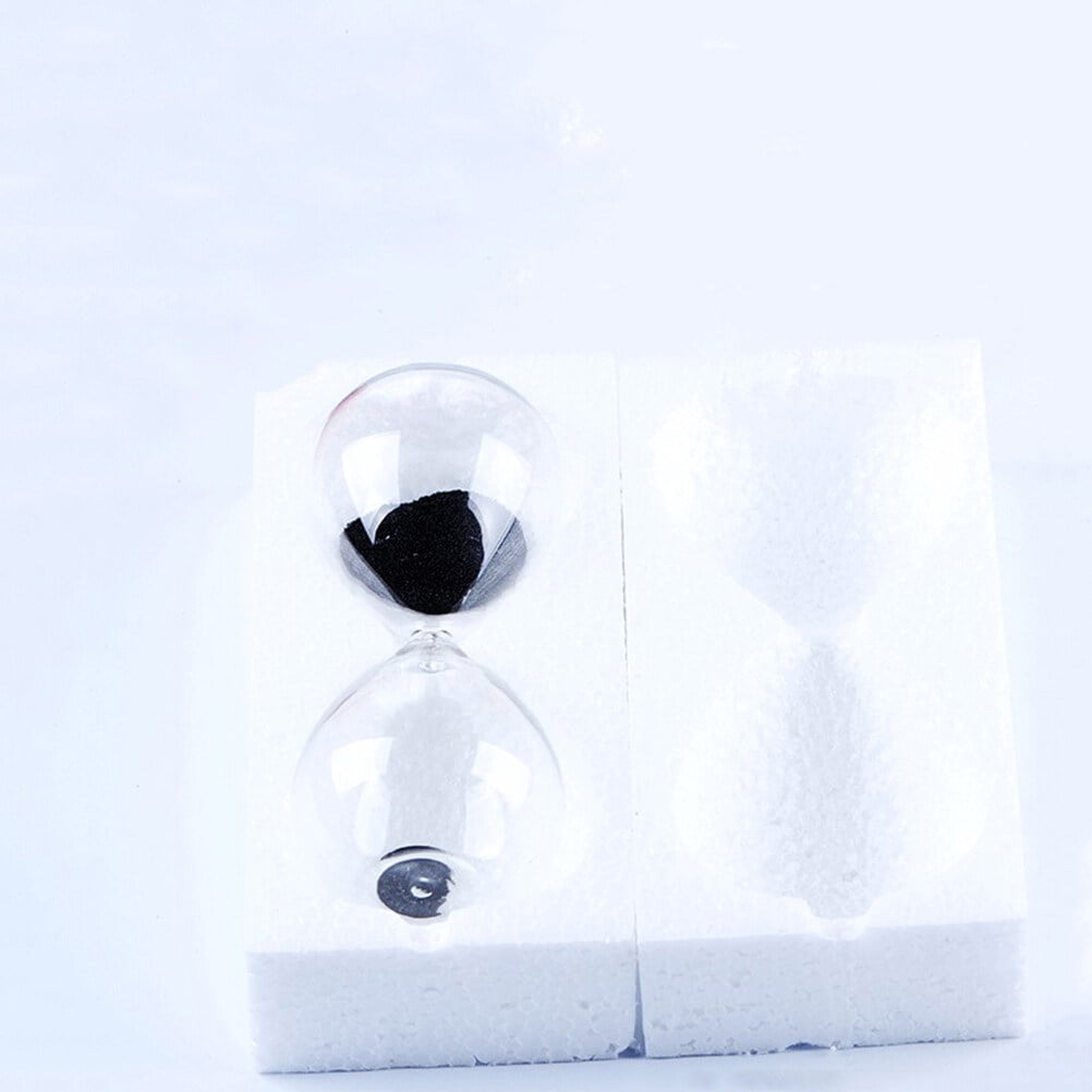Worgeous Magnetic Hourglass for Decoration Made of Glass Black Color ...