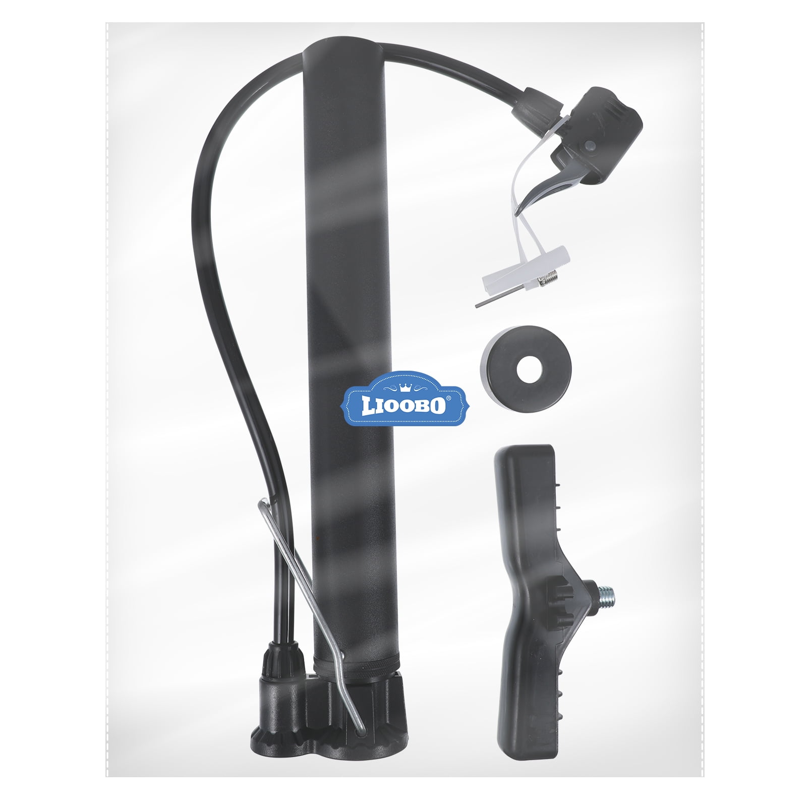Phenofice Manual Bike Pump Tire Floor Pump Metal 1 Pcs - Walmart.com