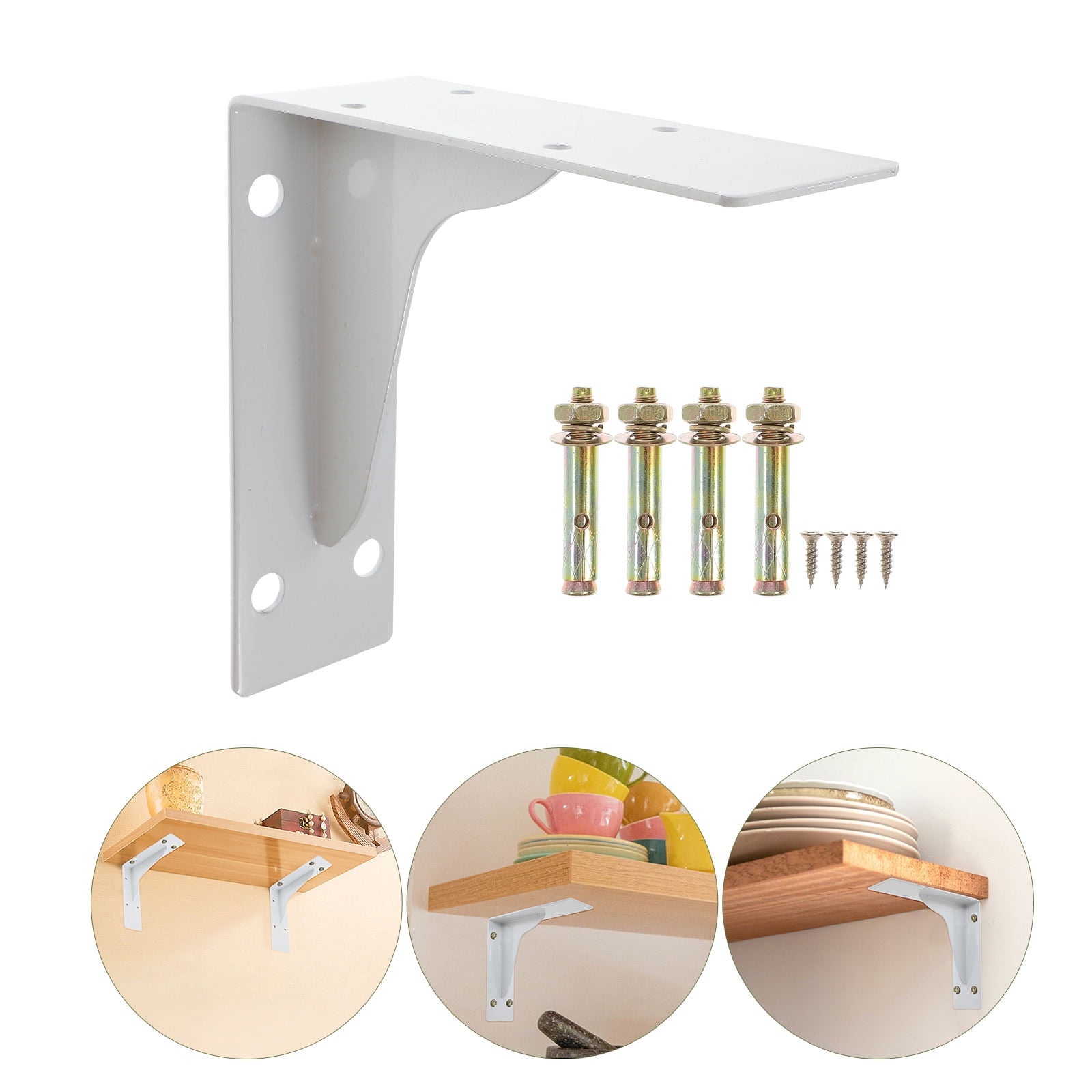 Worgeous Metal Brackets for Shelves Heavy Duty Floating Shelf Mount ...