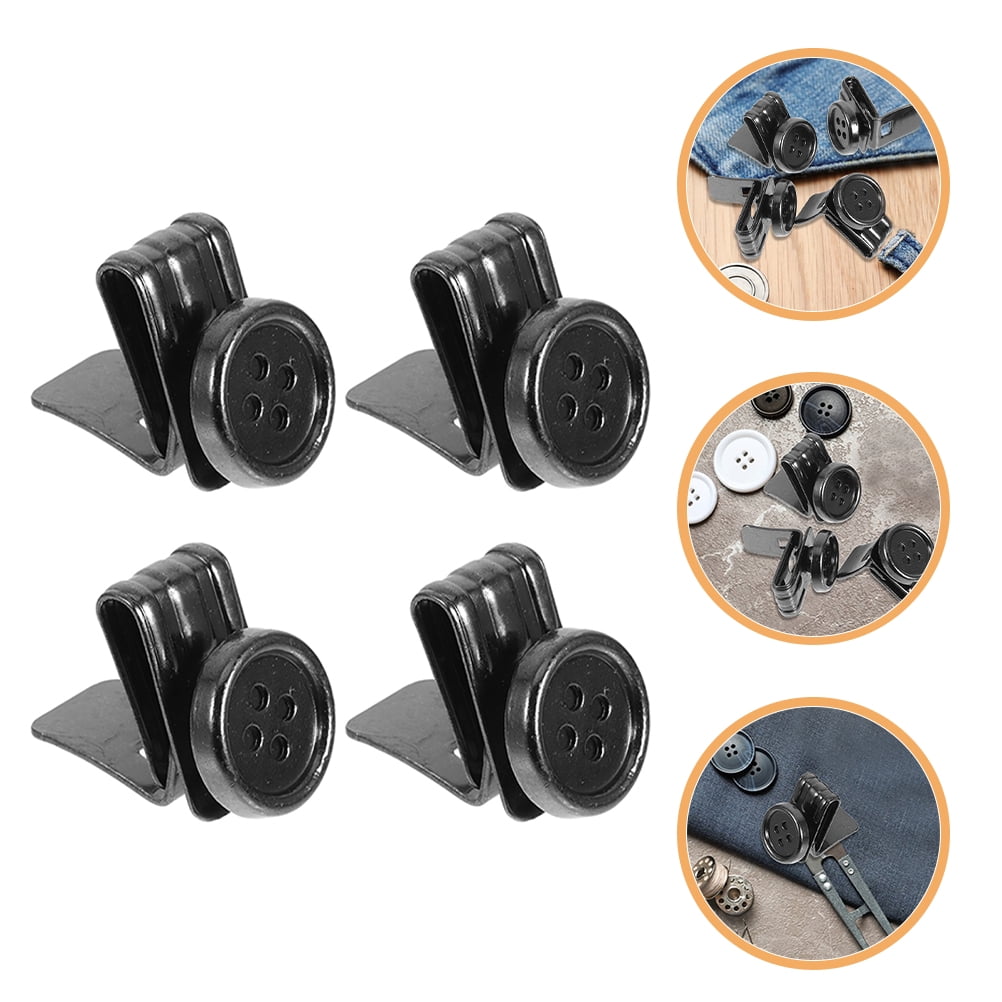 Metal Suspenders Buttons Movable No Sew Replacement Clips for Jeans ...