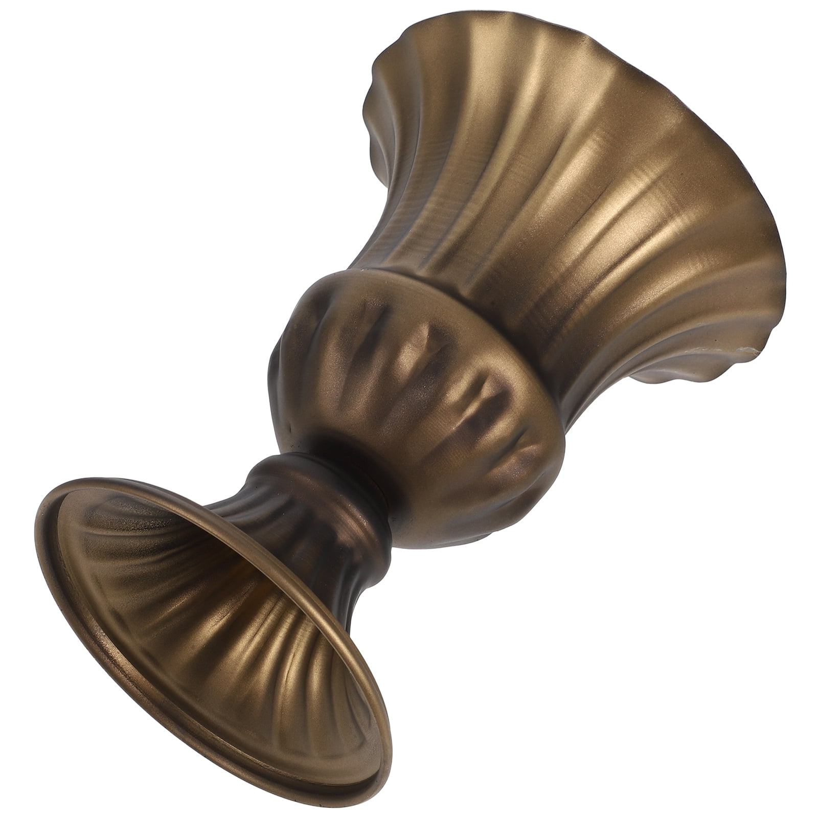 Worgeous Metal Trumpet Vase for Flowers Decorative Urn for Garden ...