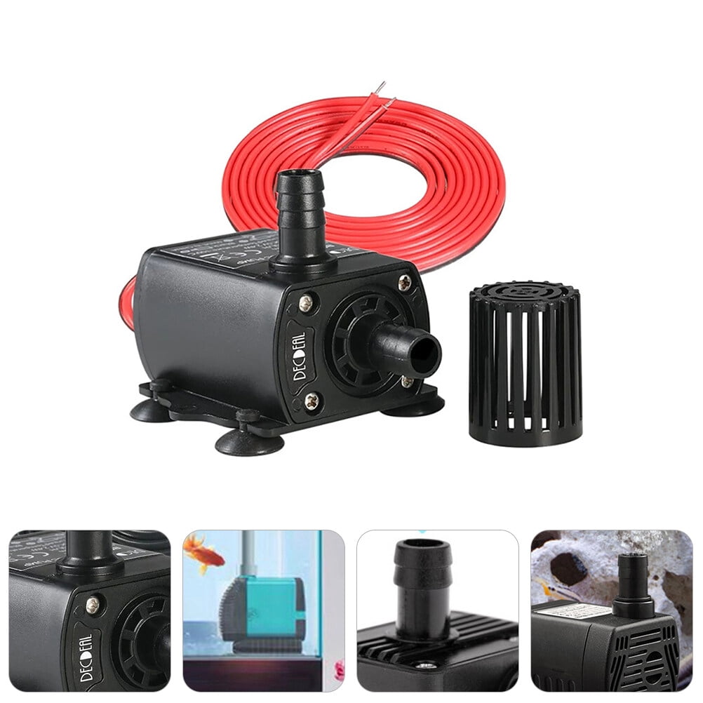 Worgeous Micro DC Water Pump Submersible Mini Fountain Bulk Fish Black ...