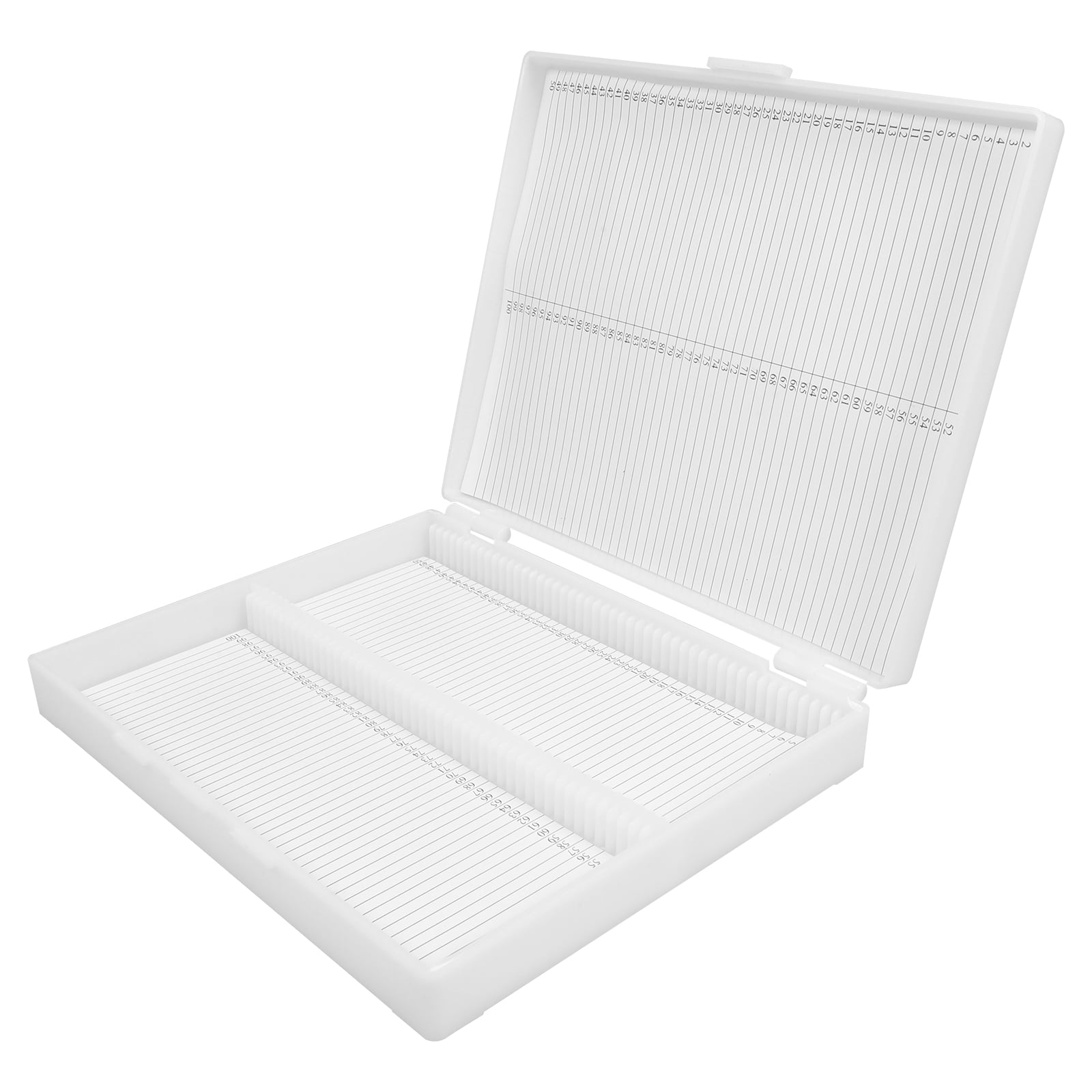 Worgeous Microscope Slide Holder Box 100 Place Slide Storage Box Slide ...
