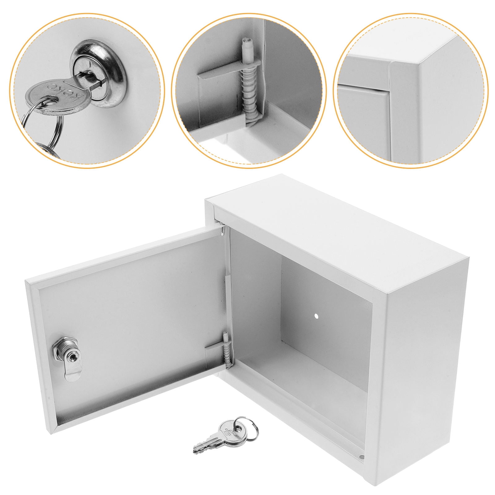 Worgeous Milk Box Wall Mounted Lockable Milk Box Multi-use Wall Mount ...