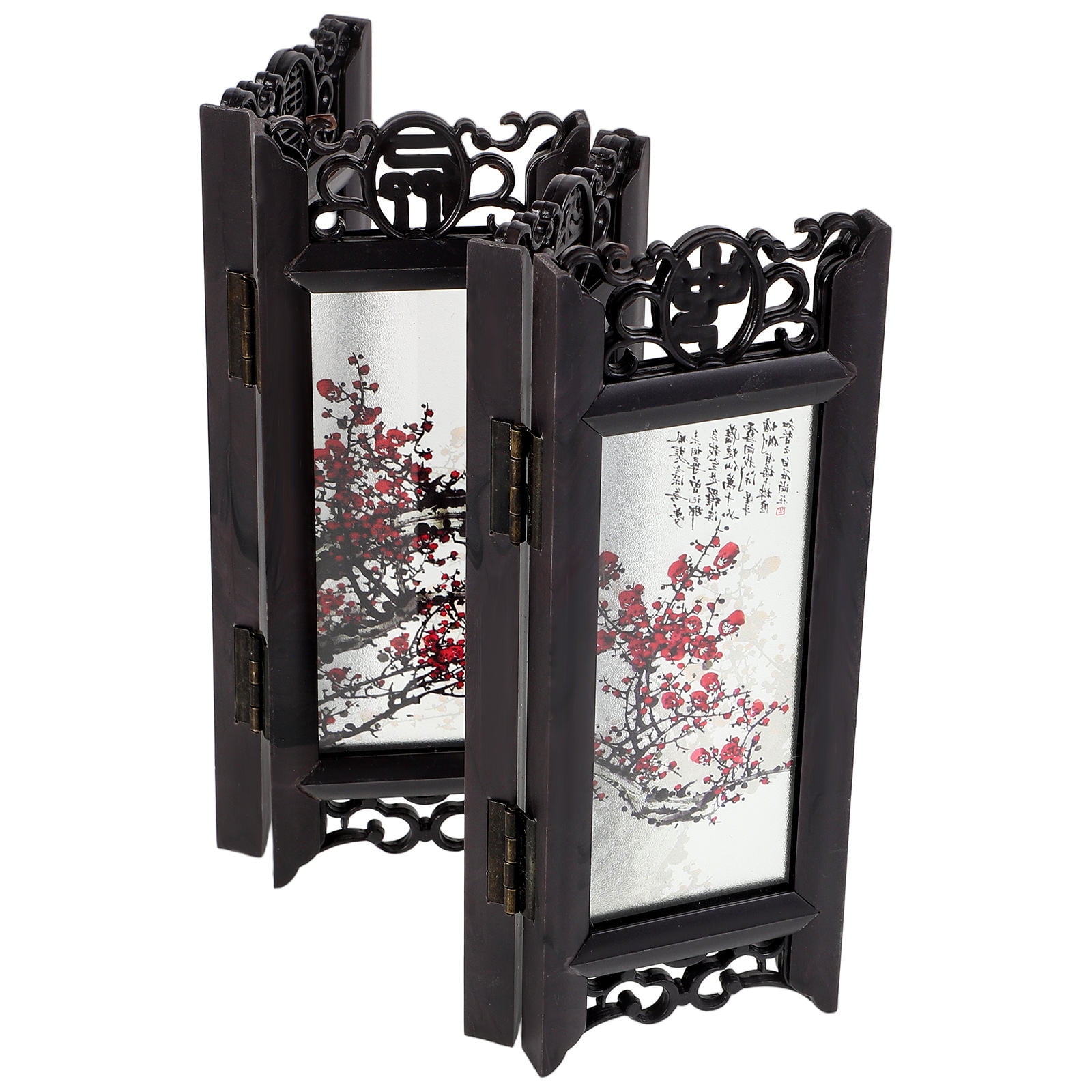 Worgeous Mini Folding Screen for Desk Oriental Desktop Divider ...