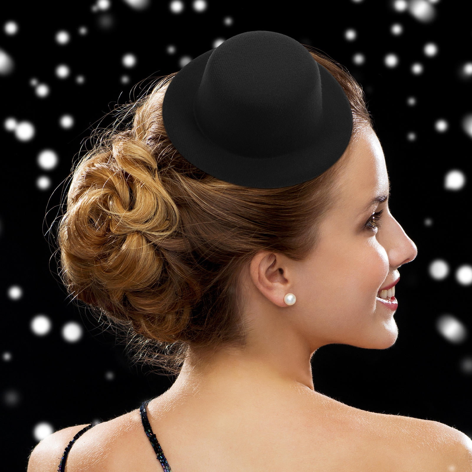 Worgeous Mini Formal Hats Miniature Doll Hats Foam Top Hat Caps for DIY ...