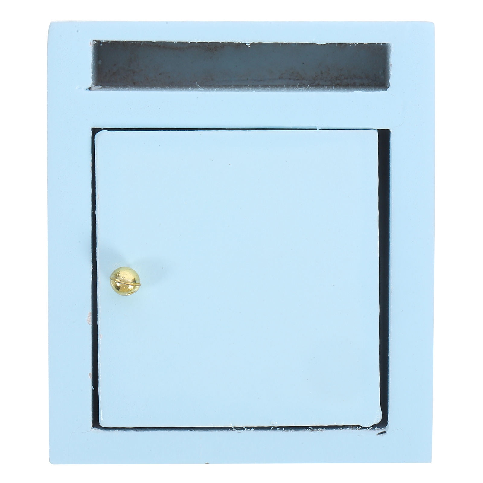 Worgeous Mini House Mailbox Decor Wooden Mailbox Statue Miniature ...