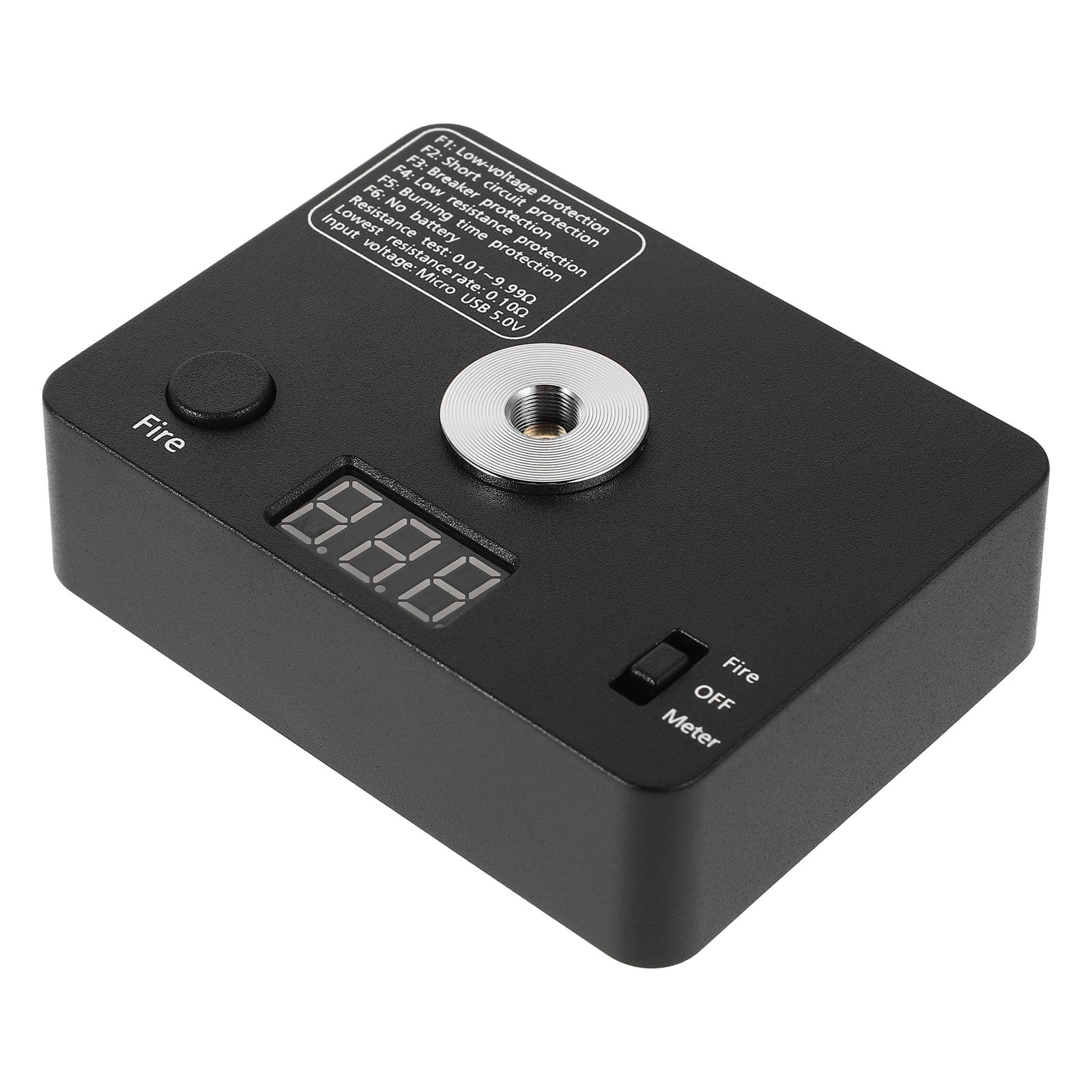 Worgeous Mini Ohm Meter Coil Tester Electrical Tools For Accurate ...