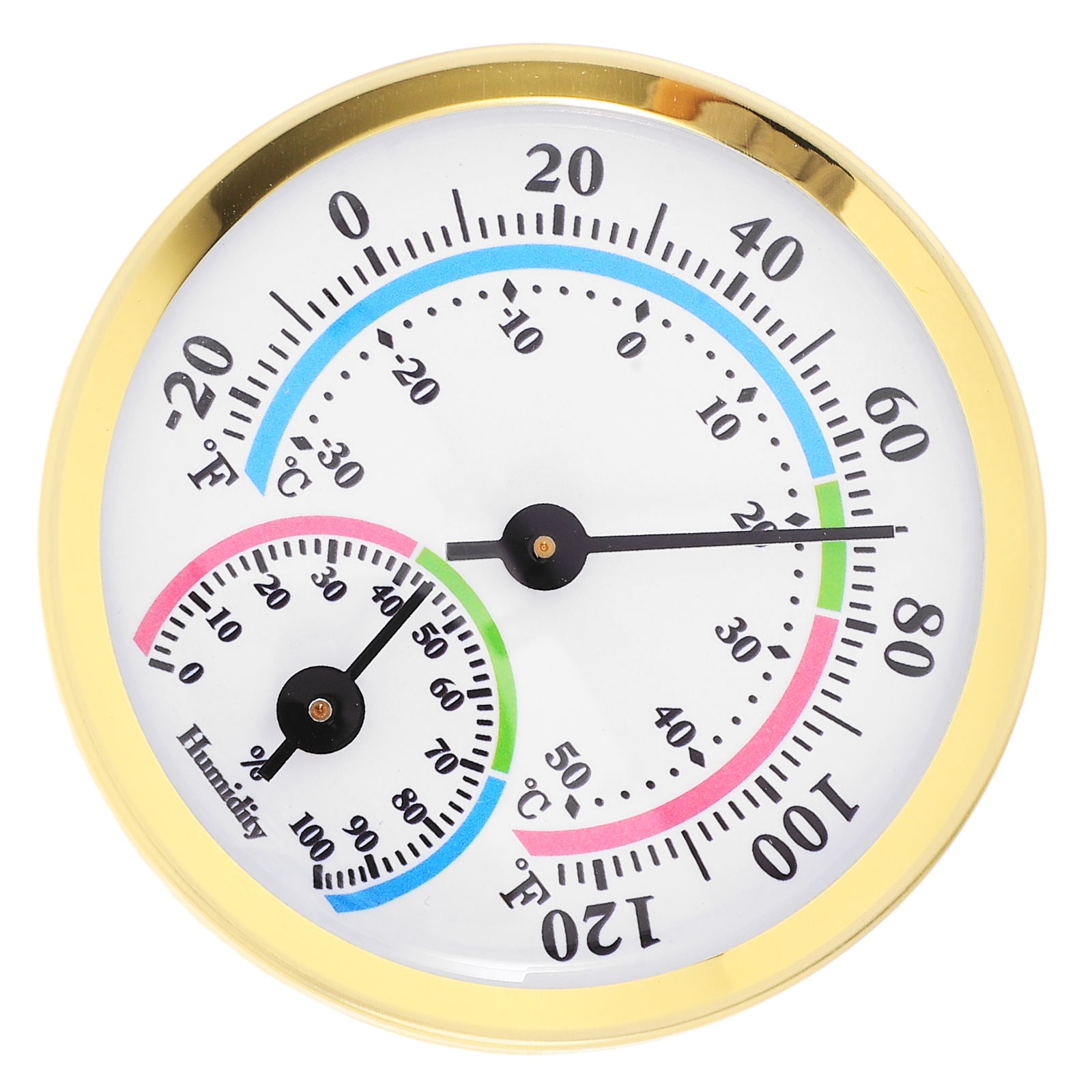 Worgeous Mini Pointer Thermometer Hygrometer Gauge with Plastic Shell ...