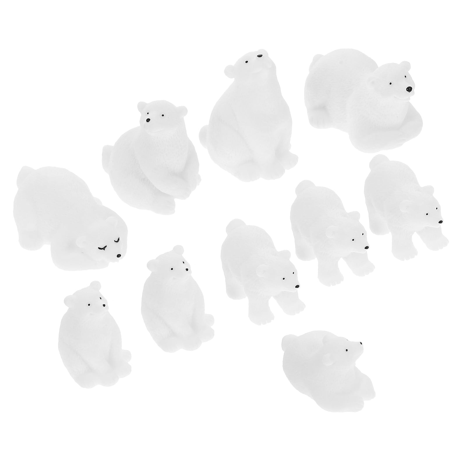 Worgeous Mini Polar Bear Ornament Craft Decoration Made of Resin White ...