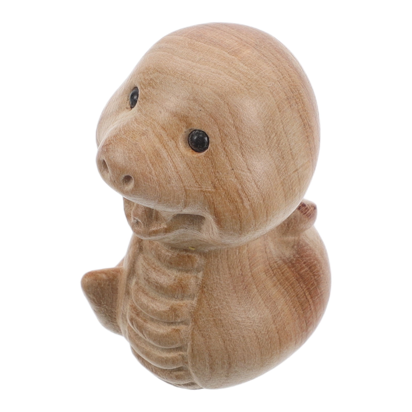 Worgeous Mini Wood Carved Snake Statue For Tabletop Decoration Feng ...