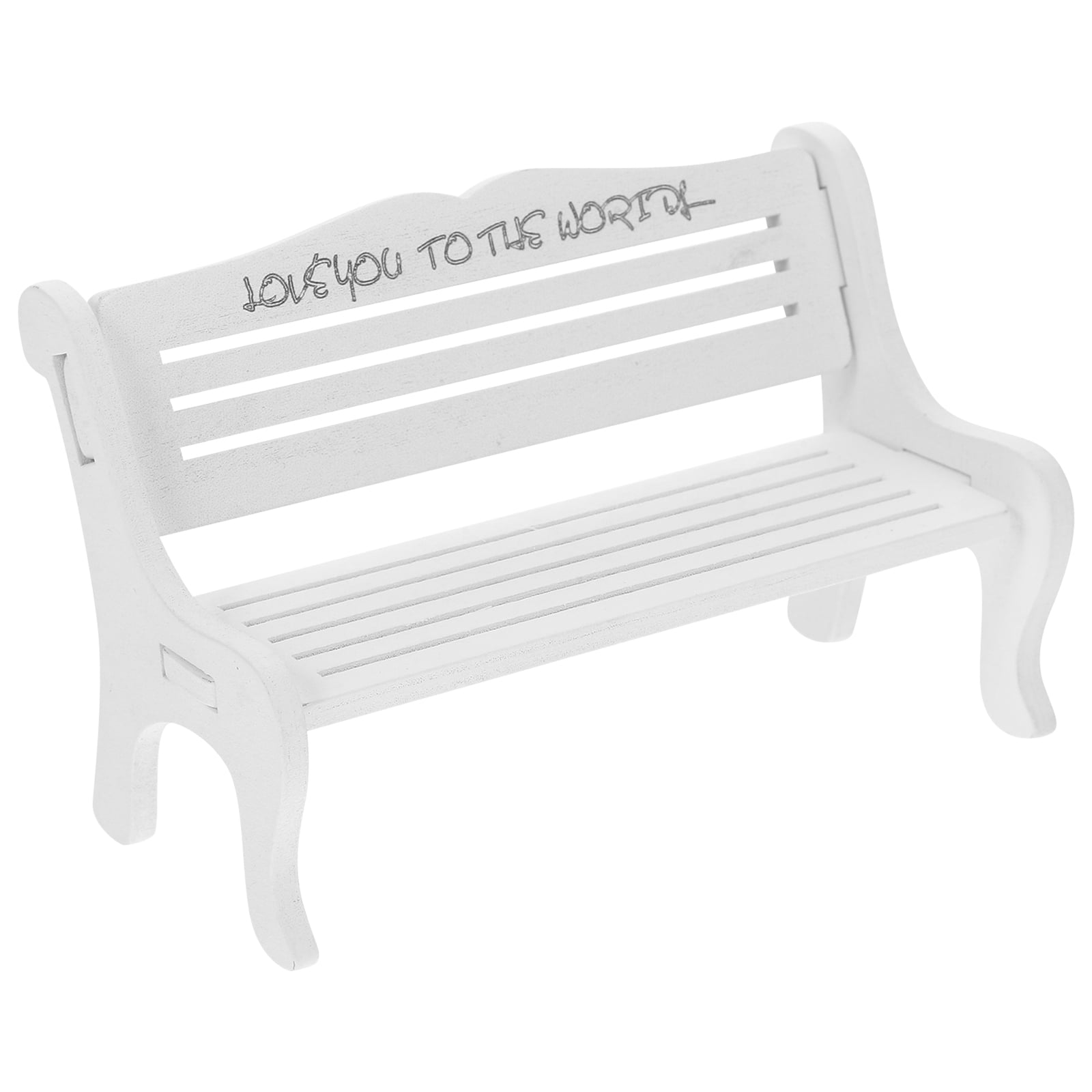 Worgeous Miniature Bench Doll House Furniture Garden outside Chairs ...