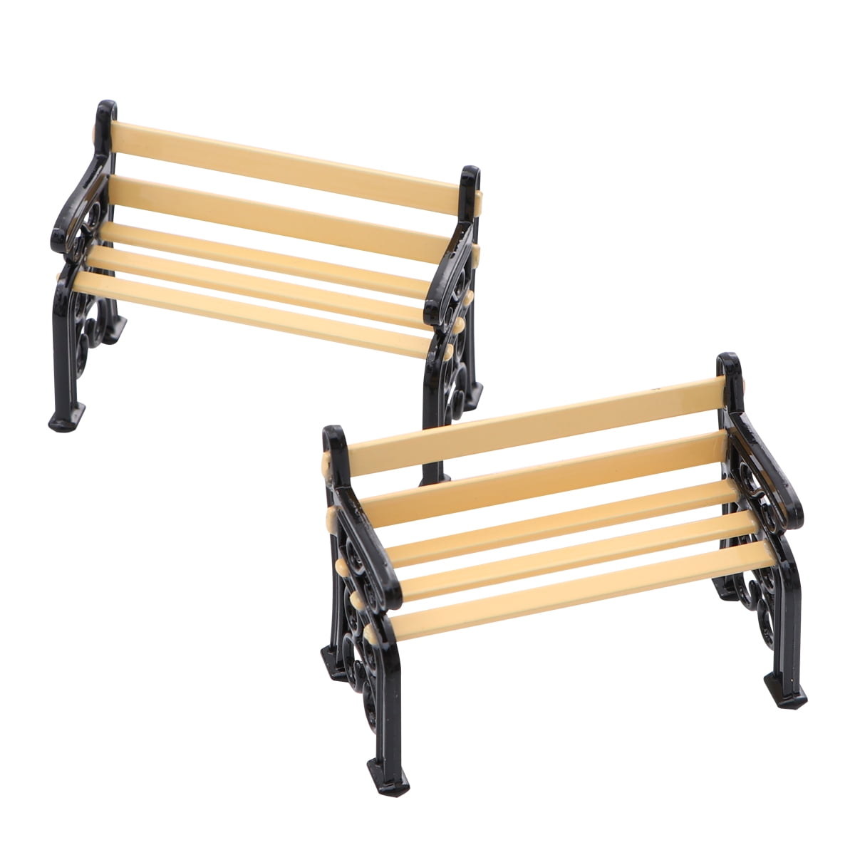 Worgeous Miniature Park Bench for Kids Playing with Retro Style Alloy ...