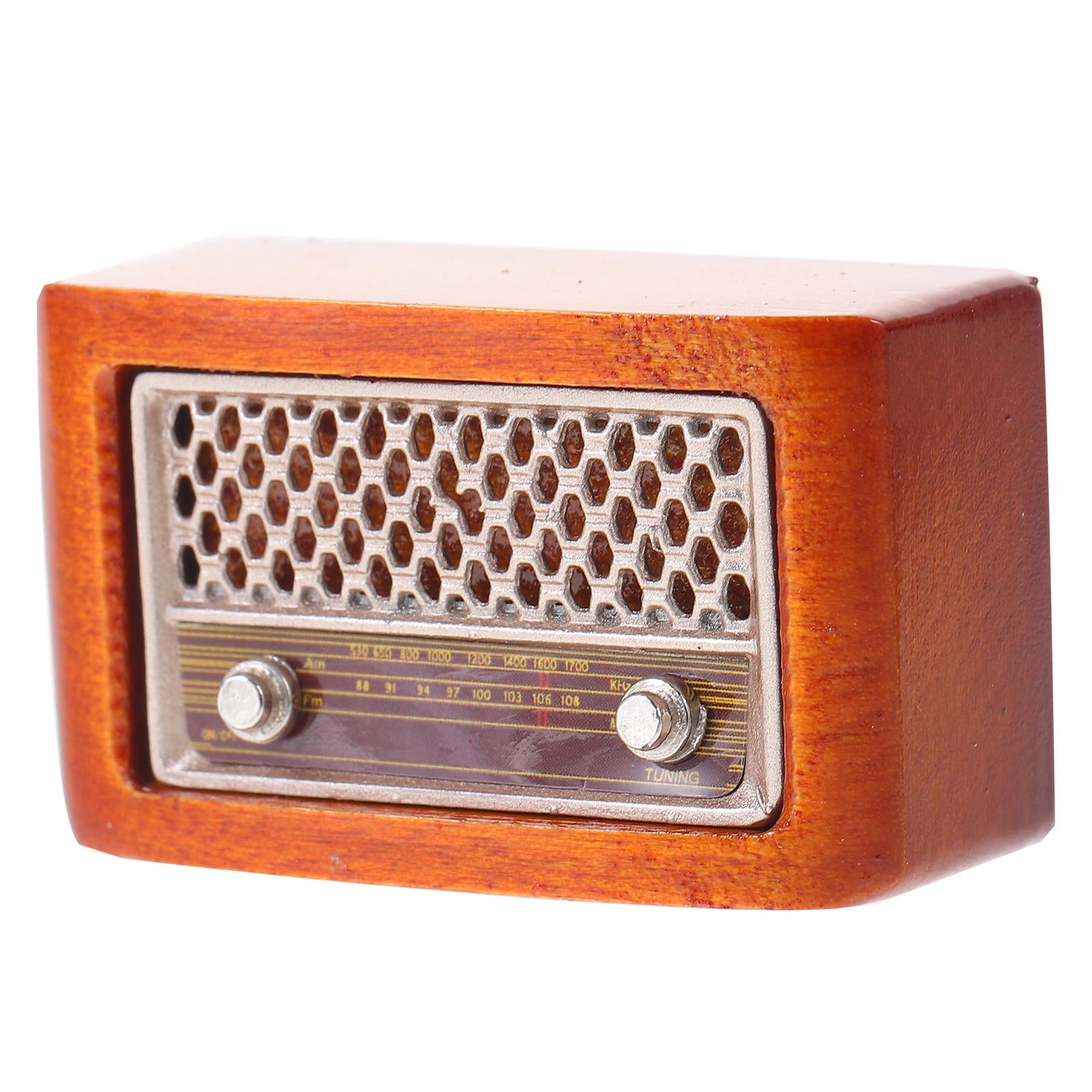 WHAMVOX Vintage Style Mini Radio Model Craft for Decoration Small Size ...